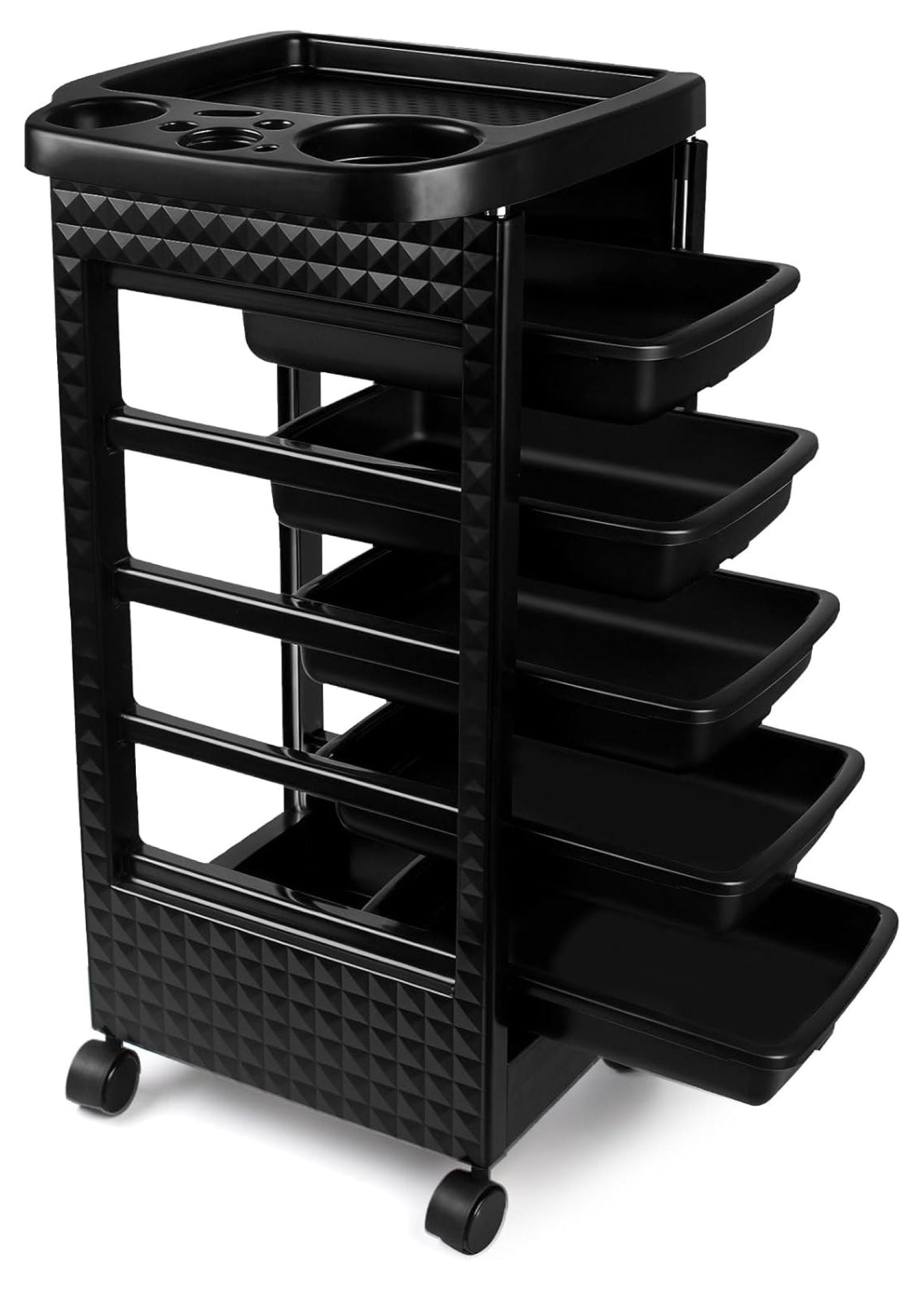 Salon Trolley Cart with Wheels and 5 Drawers, Salon Rolling Cart for ...