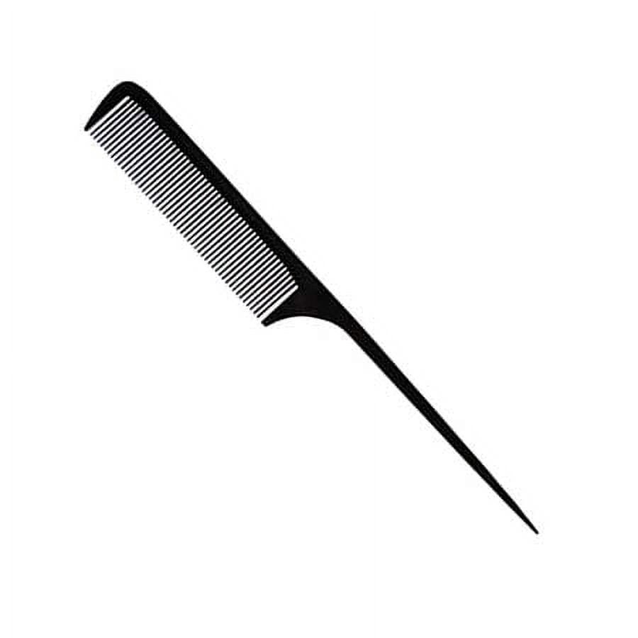 SalonChic Rat Tail Carbon Comb High Heat Resistant 9.5 - Coarse Teeth ...