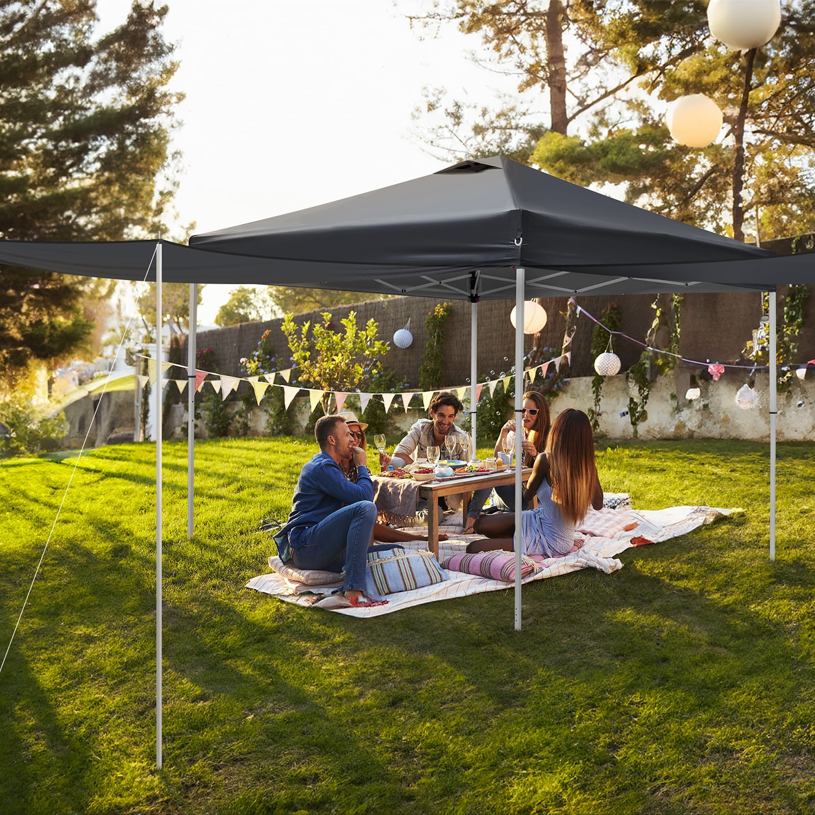 SalonMore 10x10 Outdoor Pop Up Canopy - Easy Sun Shade for Events ...