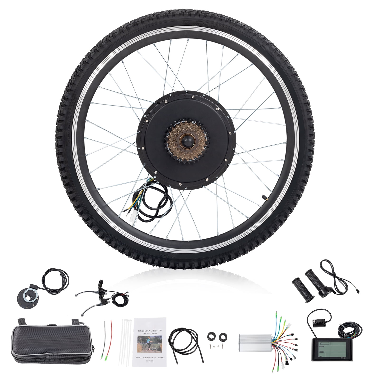 SalonMore 26" 48V 1000W Electric Bicycle Motor Kit, Rear Wheel ...