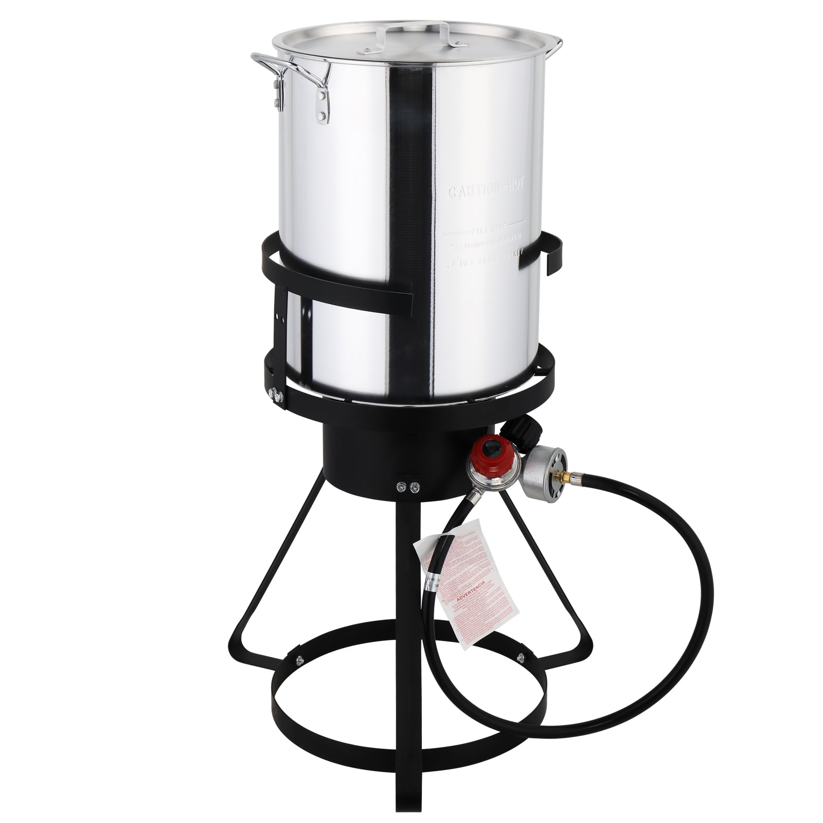 SalonMore 30qt Aluminum Turkey Fryer Pot Boiler Turkey Fryer Outdoor ...