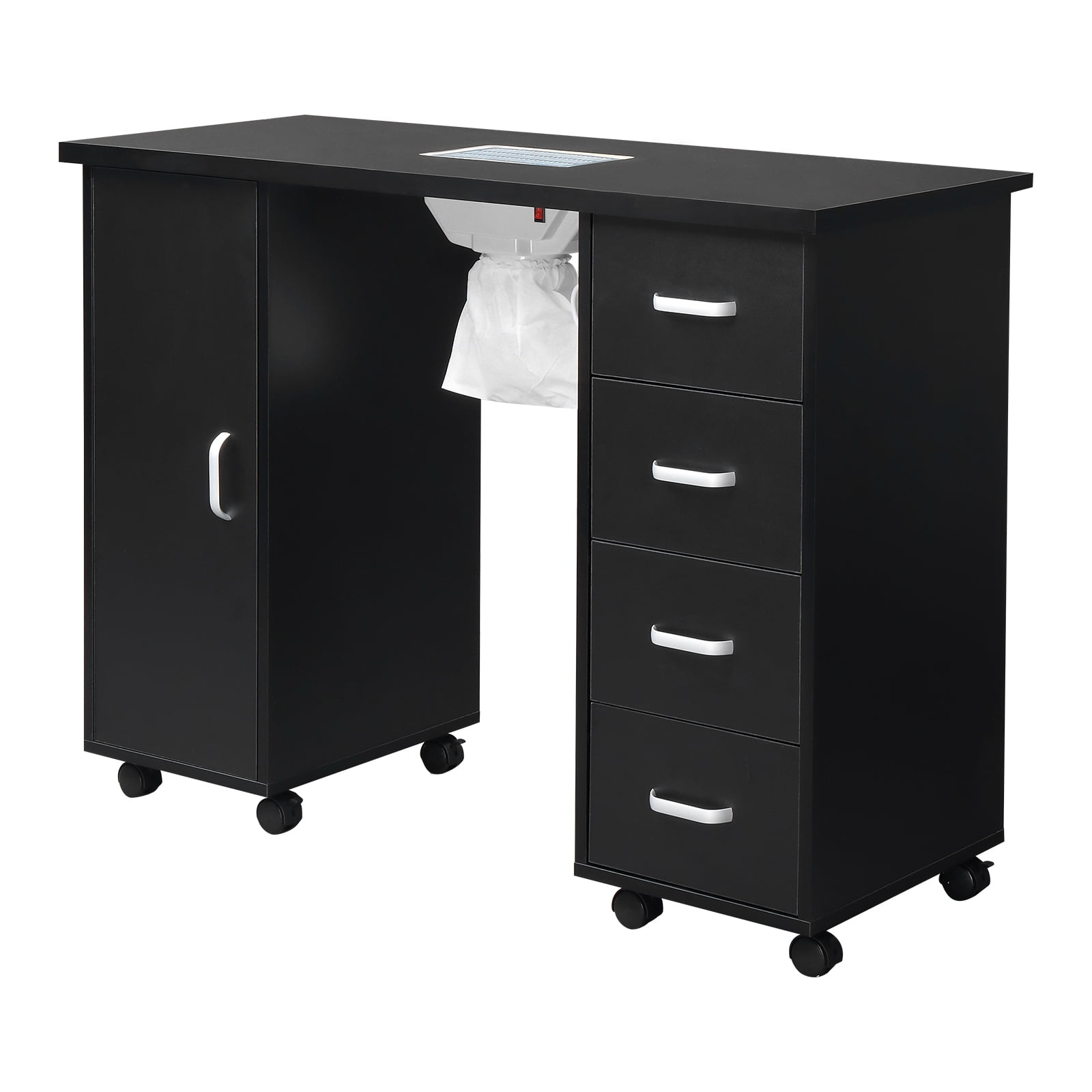 SalonMore 4 Removable Drawers Professional Nail Table with Fan ...