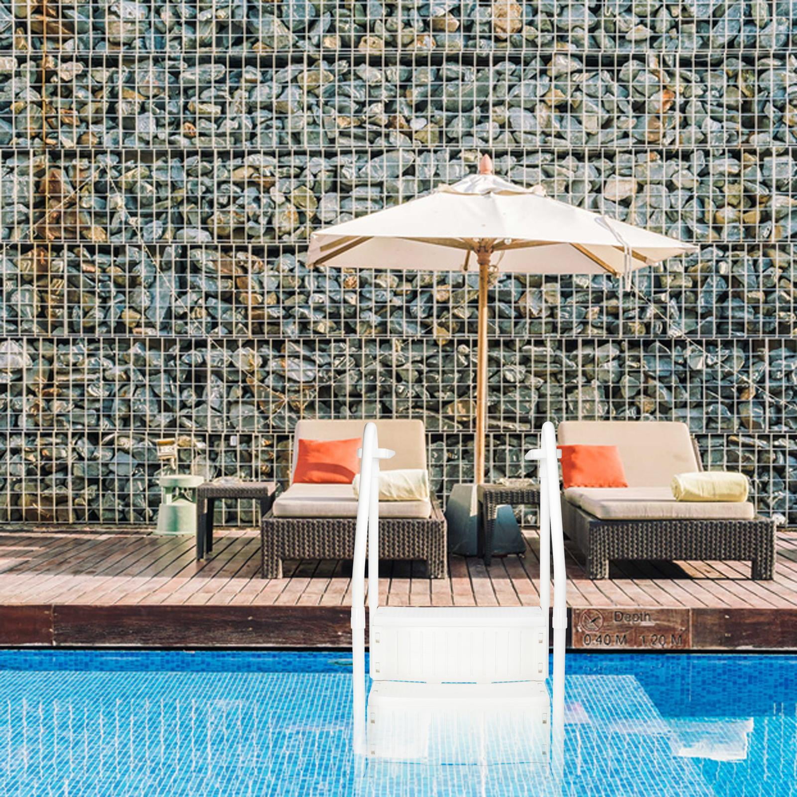 SalonMore Plastic 4-Step Ladder for Small, Above Ground Pools, Heavy ...