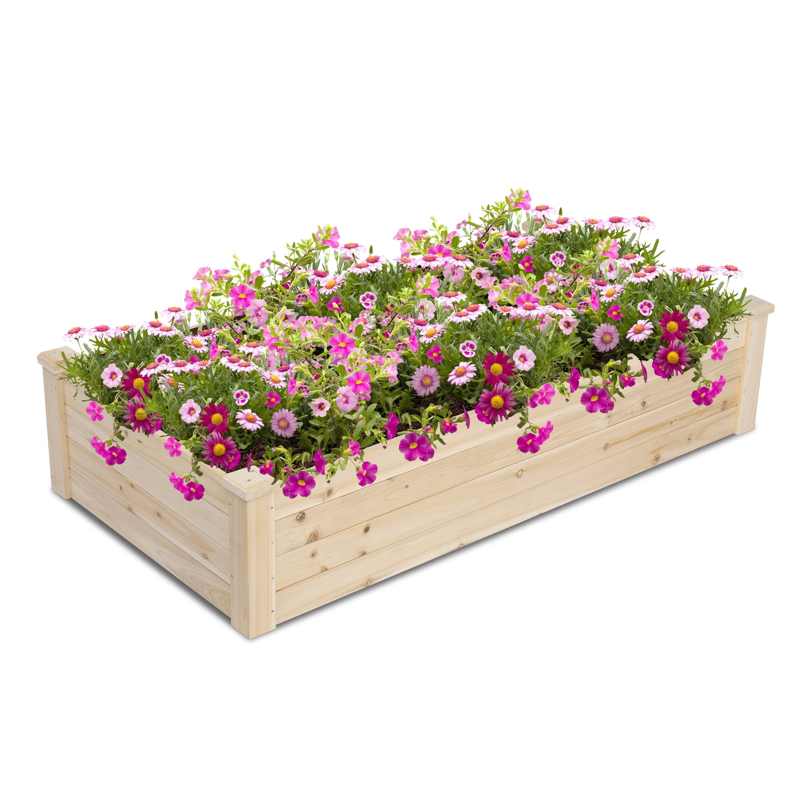 SalonMore 48'' Raised Garden Bed Garden Plant Box Outdoor Planter ...