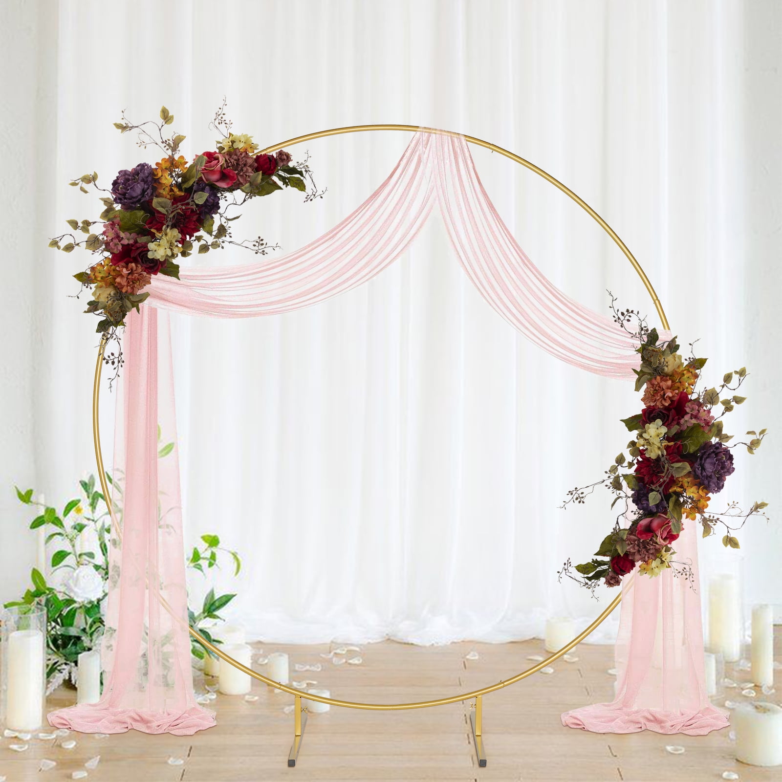 SalonMore 6.5 FT Metal Wedding Arbor, Wedding Arch for Ceremony,Garden ...