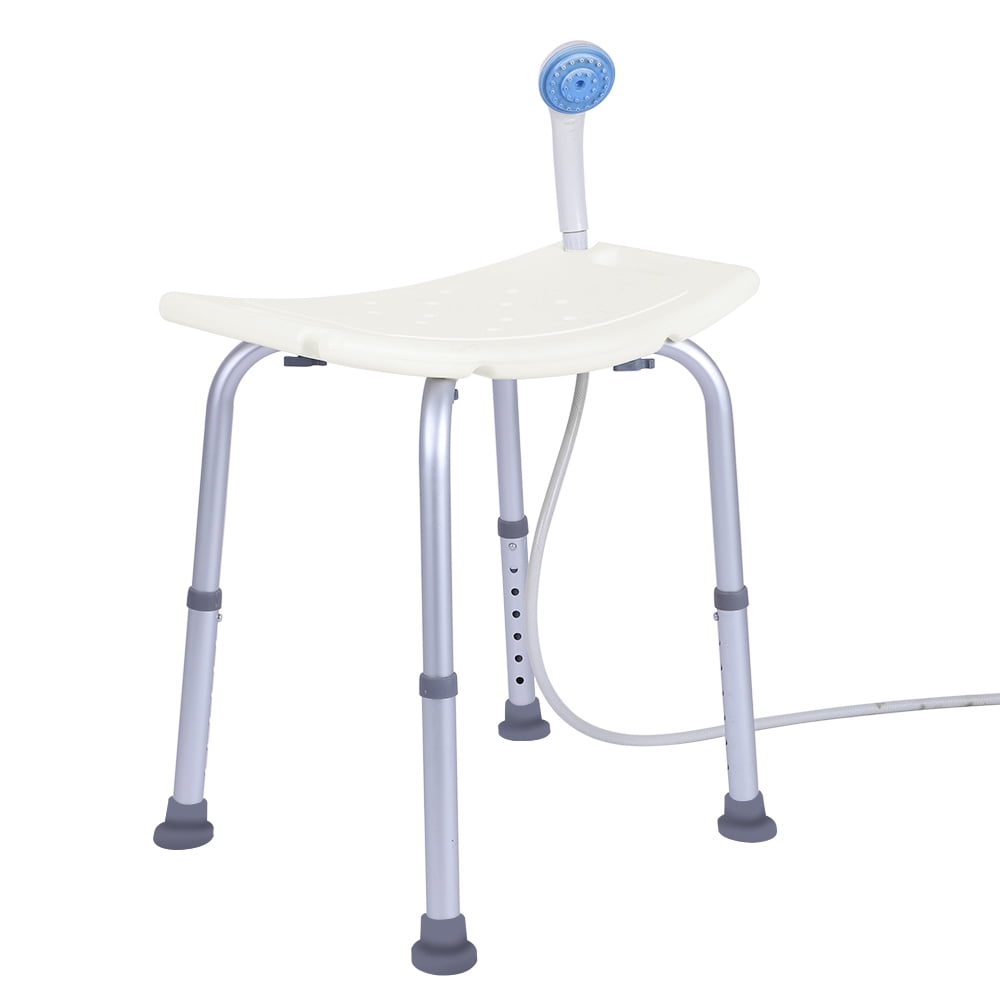 SalonMore Adjustable Shower Stool Bath Chair Without Back for Elderly ...