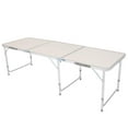 SalonMore Foldable & Collapsible Outdoor Portable Plastic Table 70" x ...