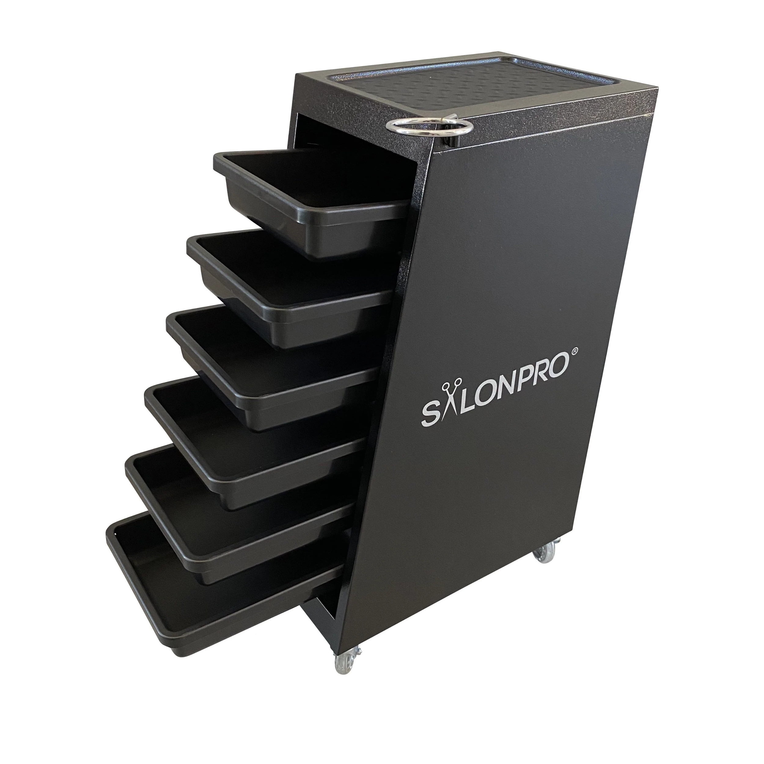 SalonPro 5 Drawer Metal Styling Cabinet Storage Coloring Trolley With ...