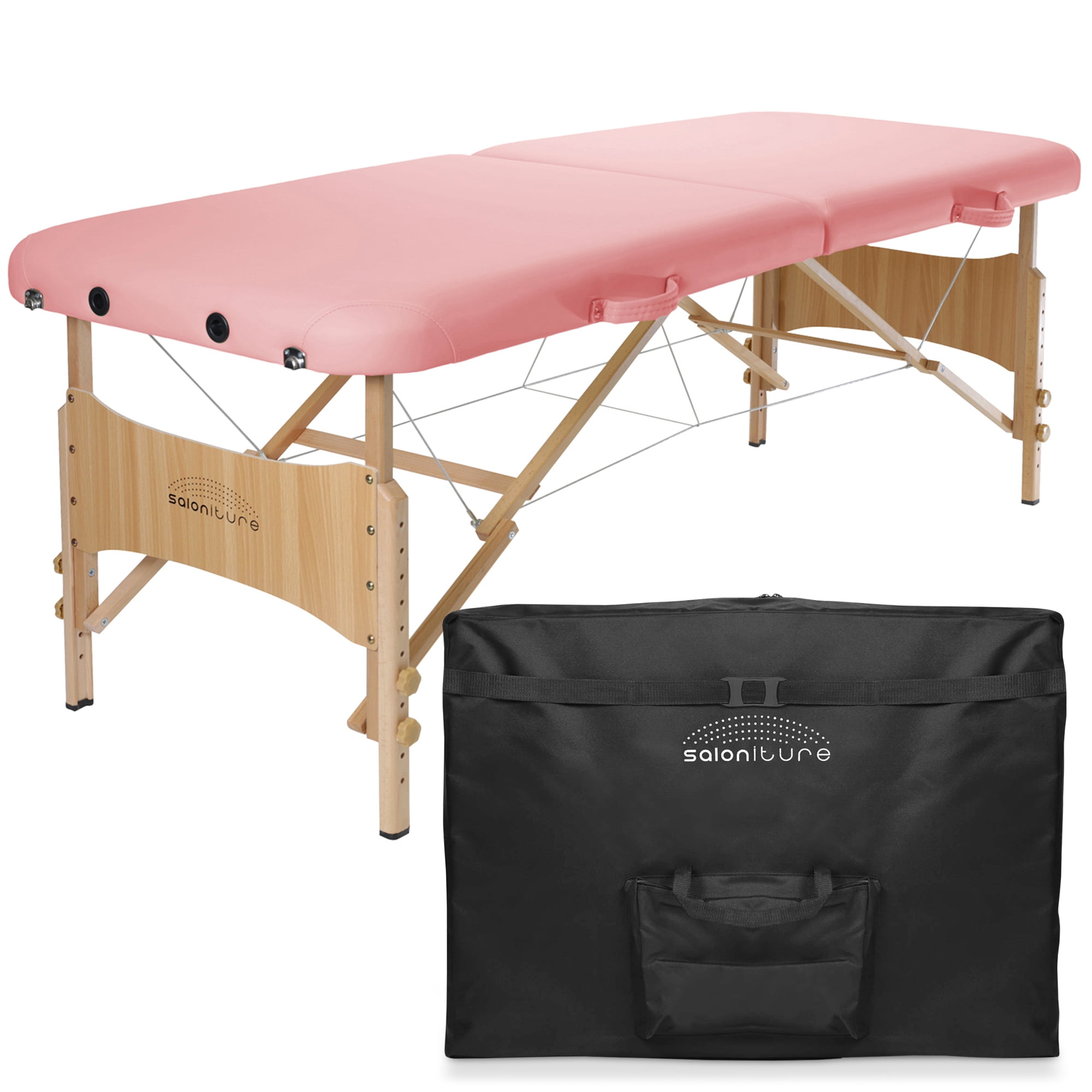 Saloniture Basic Portable Folding Massage Table - Pink - Walmart.com
