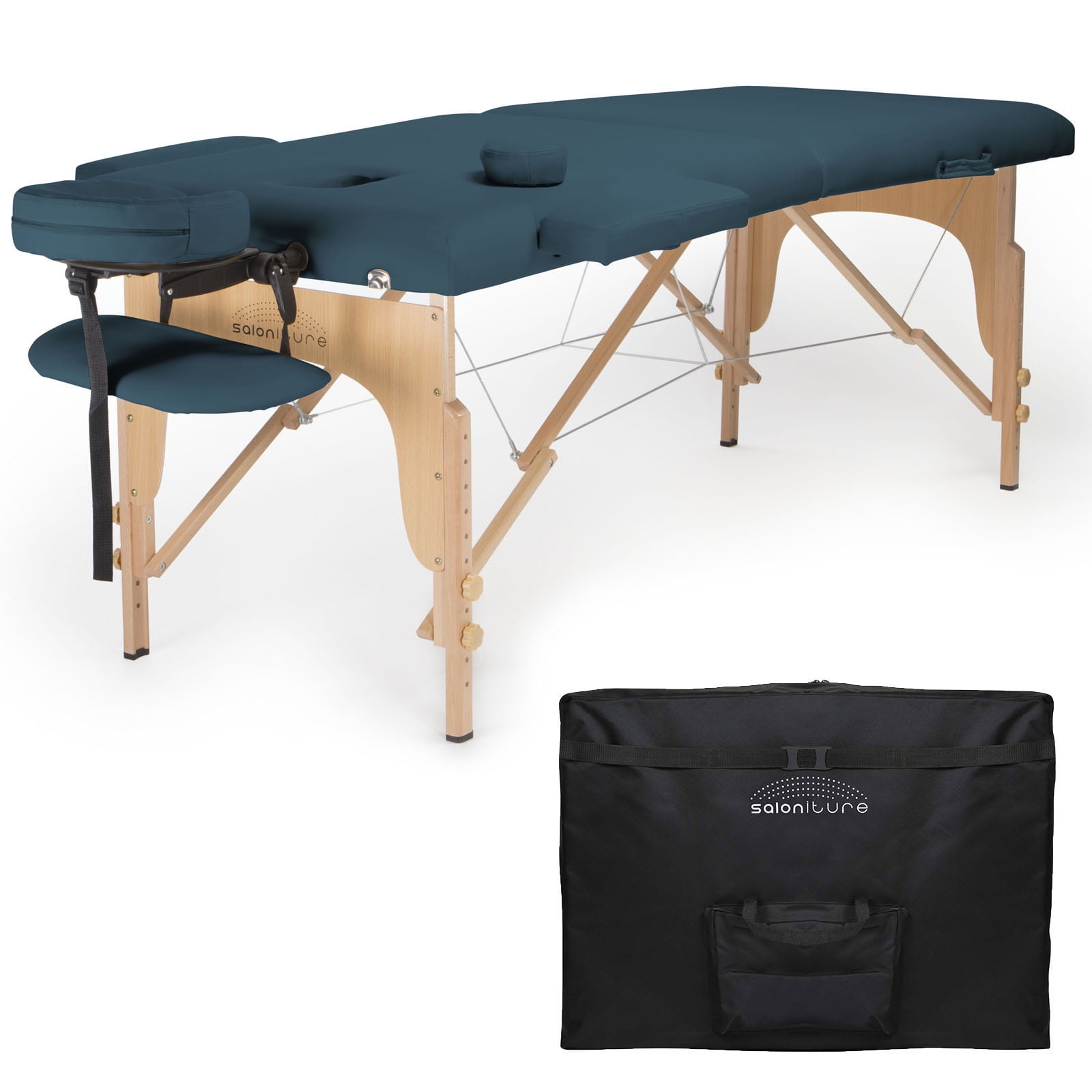 Saloniture Portable Folding Massage Table with Carrying Case - Walmart.com