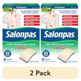(2 pack) Salonpas 8 Hour Pain Relief Patch with Camphor 3.1% & Menthol ...
