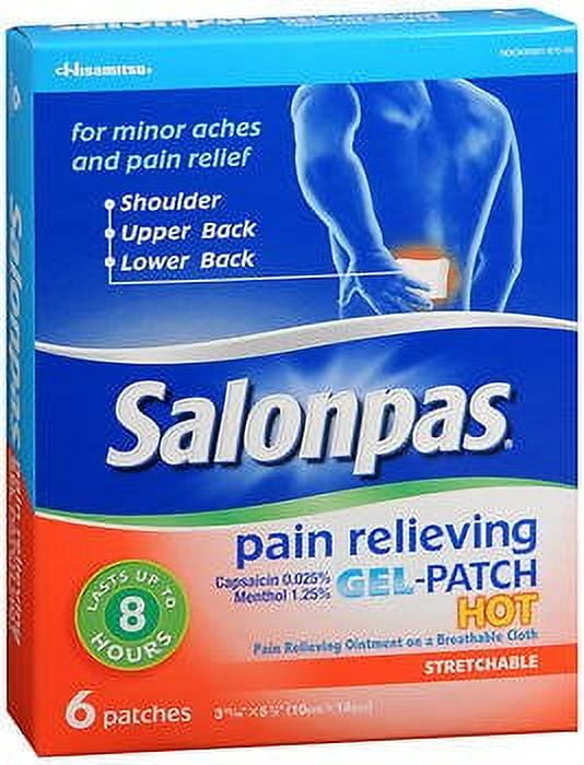 Salonpas® Gel-Patch Hot Capsaicin / Menthol Topical Pain Relief ...