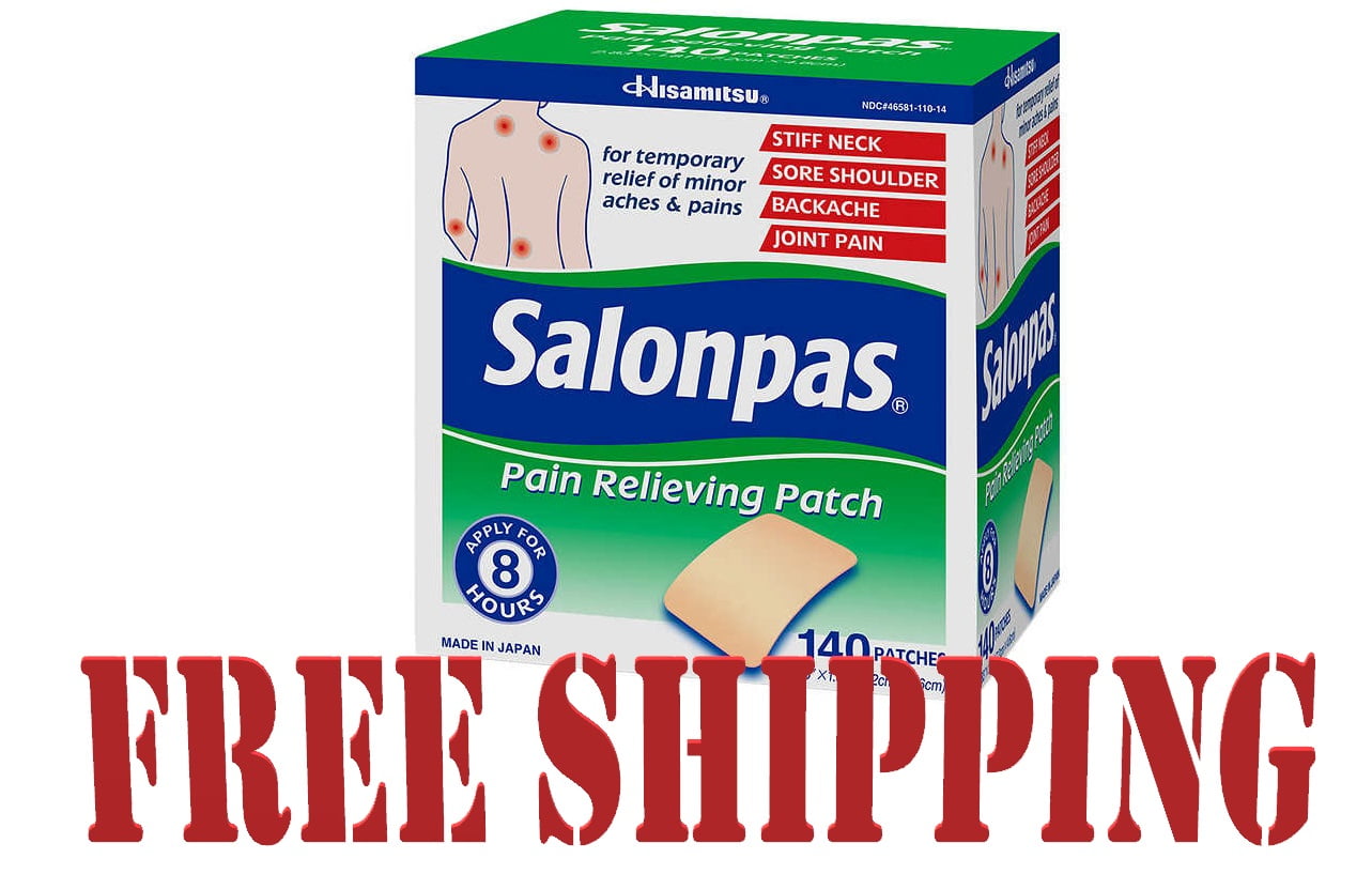 Salonpas Pain Relieving Patch - 140 Patches - Walmart.com