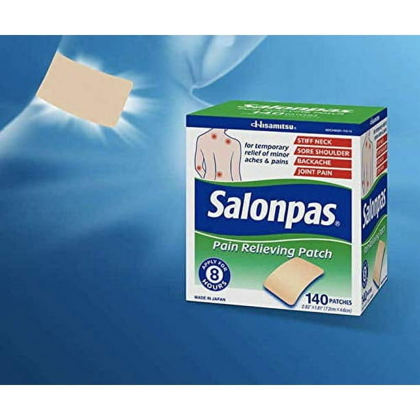 Salonpas Pain Relieving Patches, 1 Pack (140 Count) - Walmart Business ...