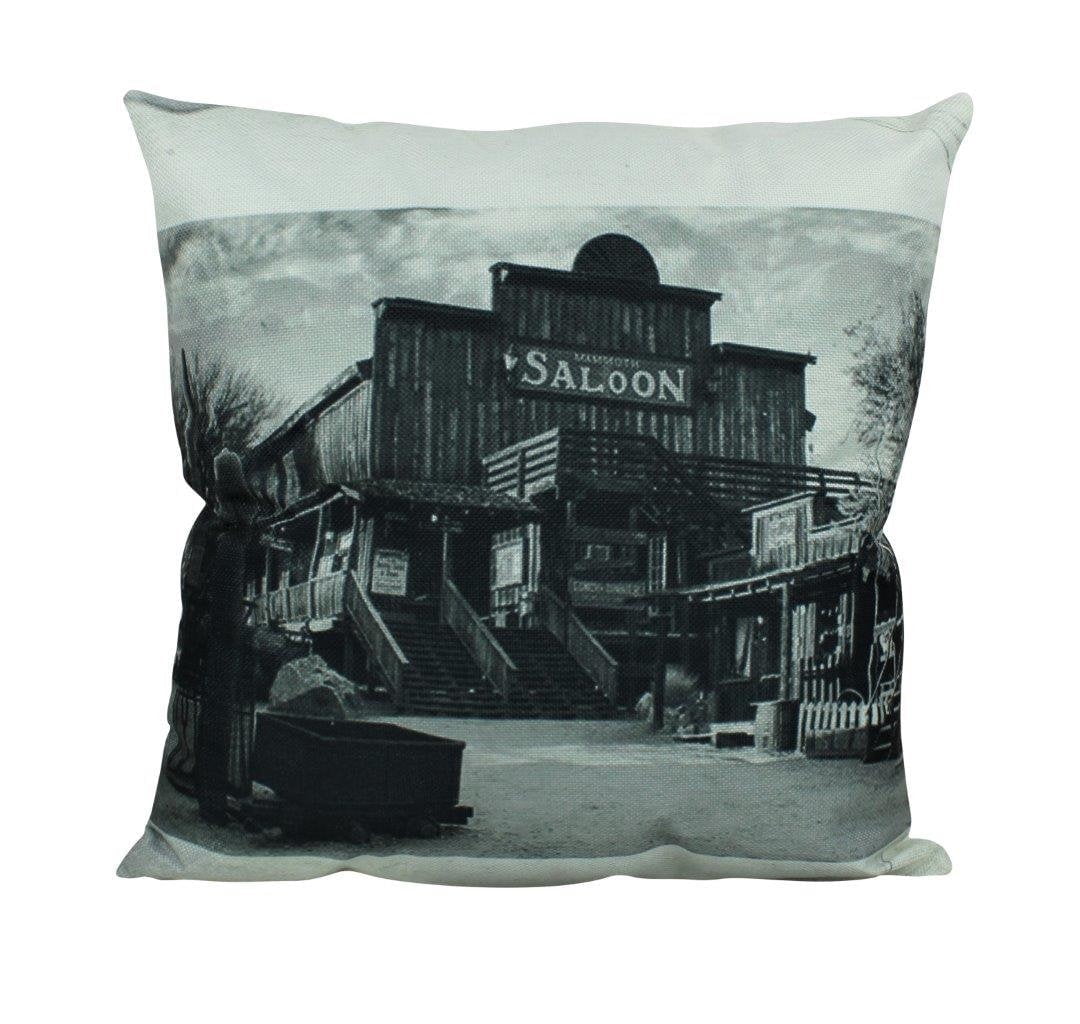 Saloon | Pillow Cover | Home Decor | Vintage Photo | Decor Rustic ...
