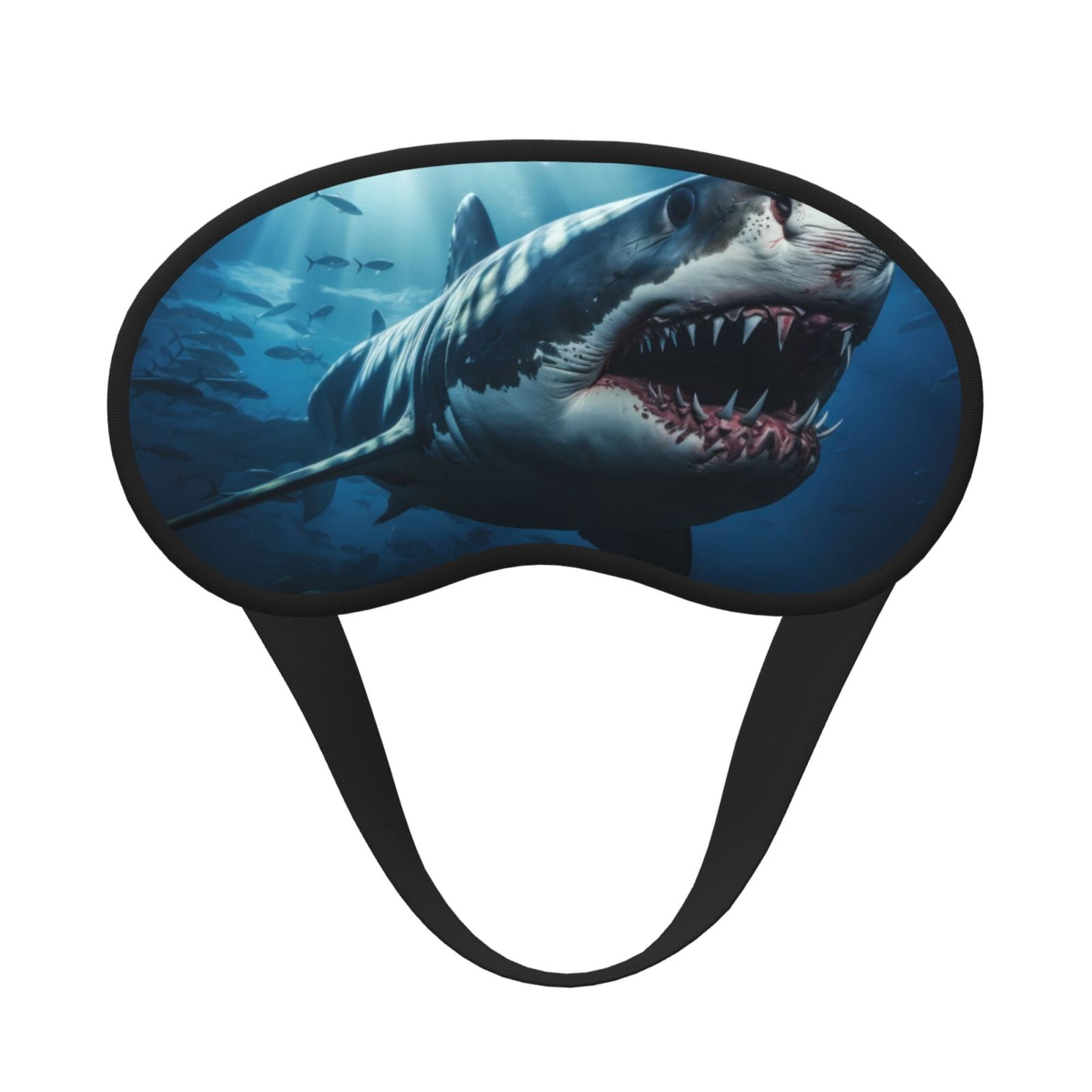 Salouo 3D Realistic Shark Print Sleep Mask Eye Cover, 1-Pack Eye Masks ...