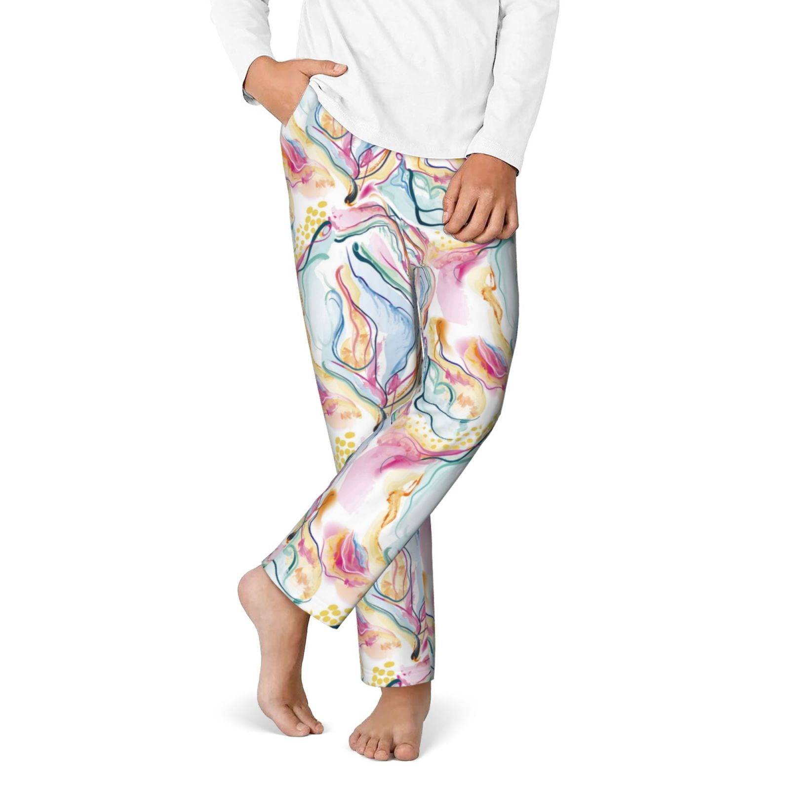 Salouo Abstract Marble Texture Pattern Boys Pajama Pants,Long Sleep ...
