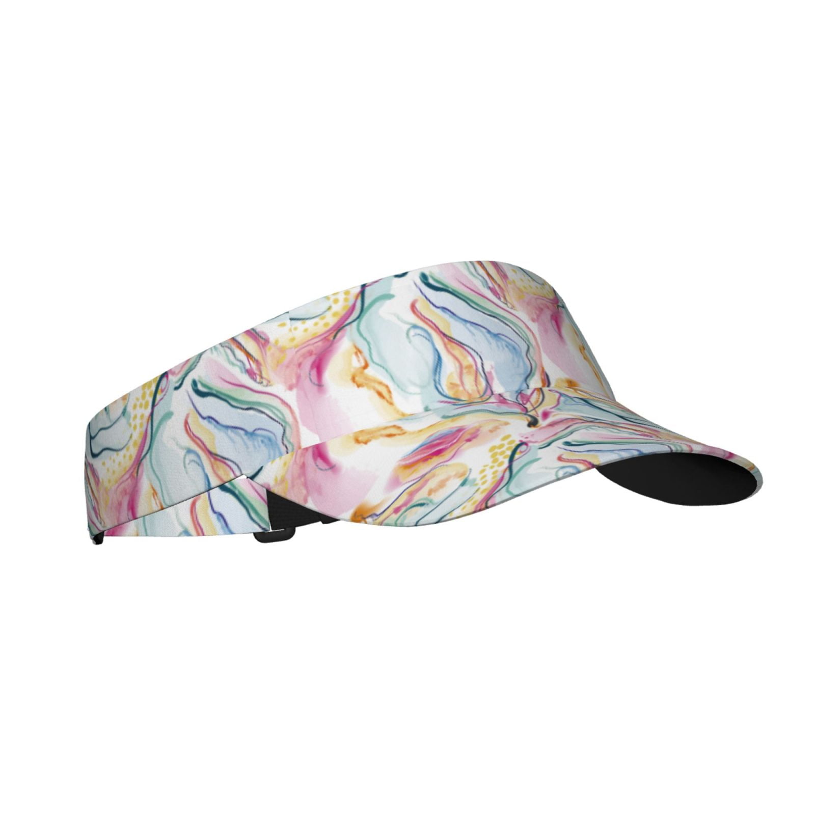 Salouo Abstract Marble Texture Pattern Sport Sun Visor Hats,1-Piece of ...