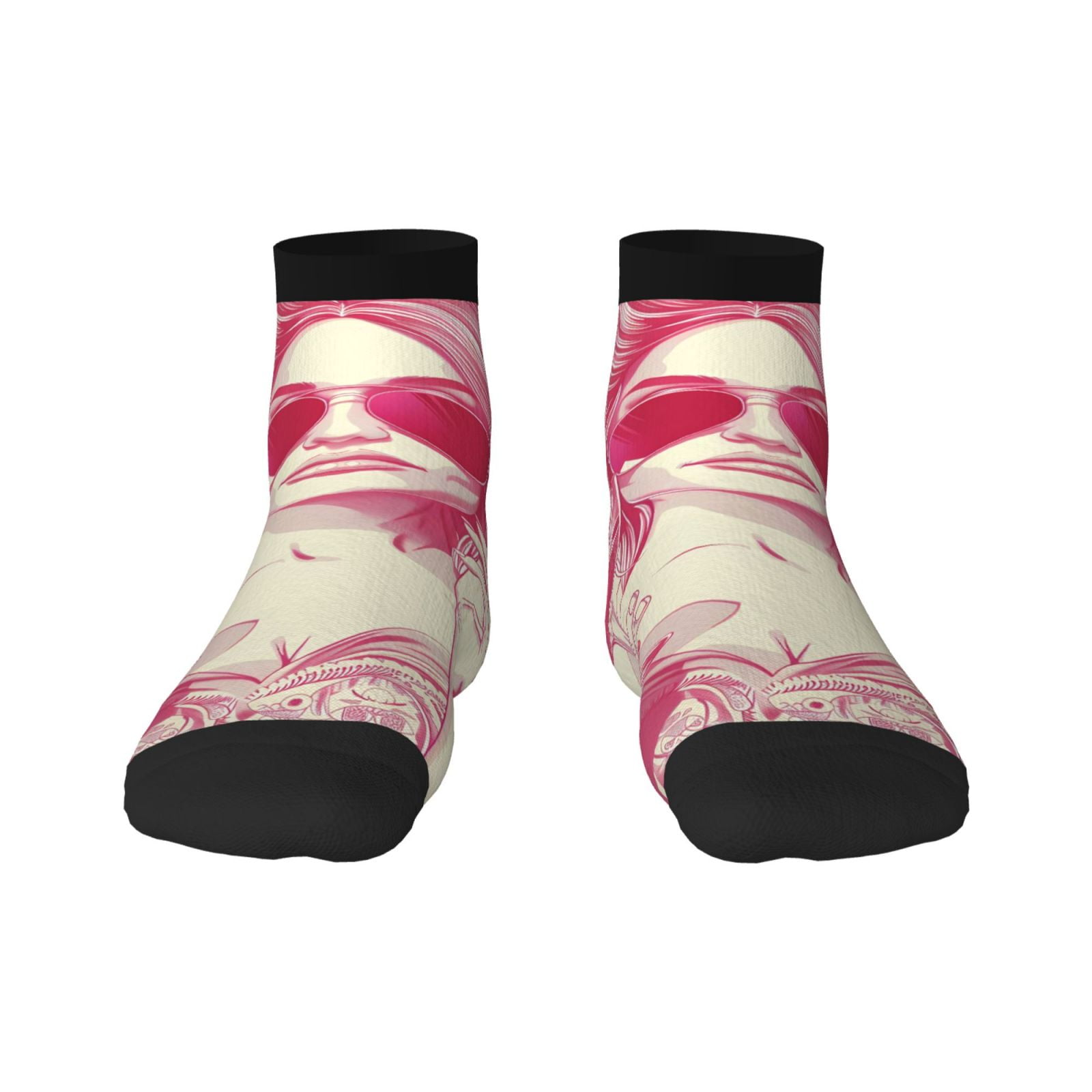 Salouo Ace Of Diamonds Lady Pattern Unisex Middle Tube Socks,Middle ...