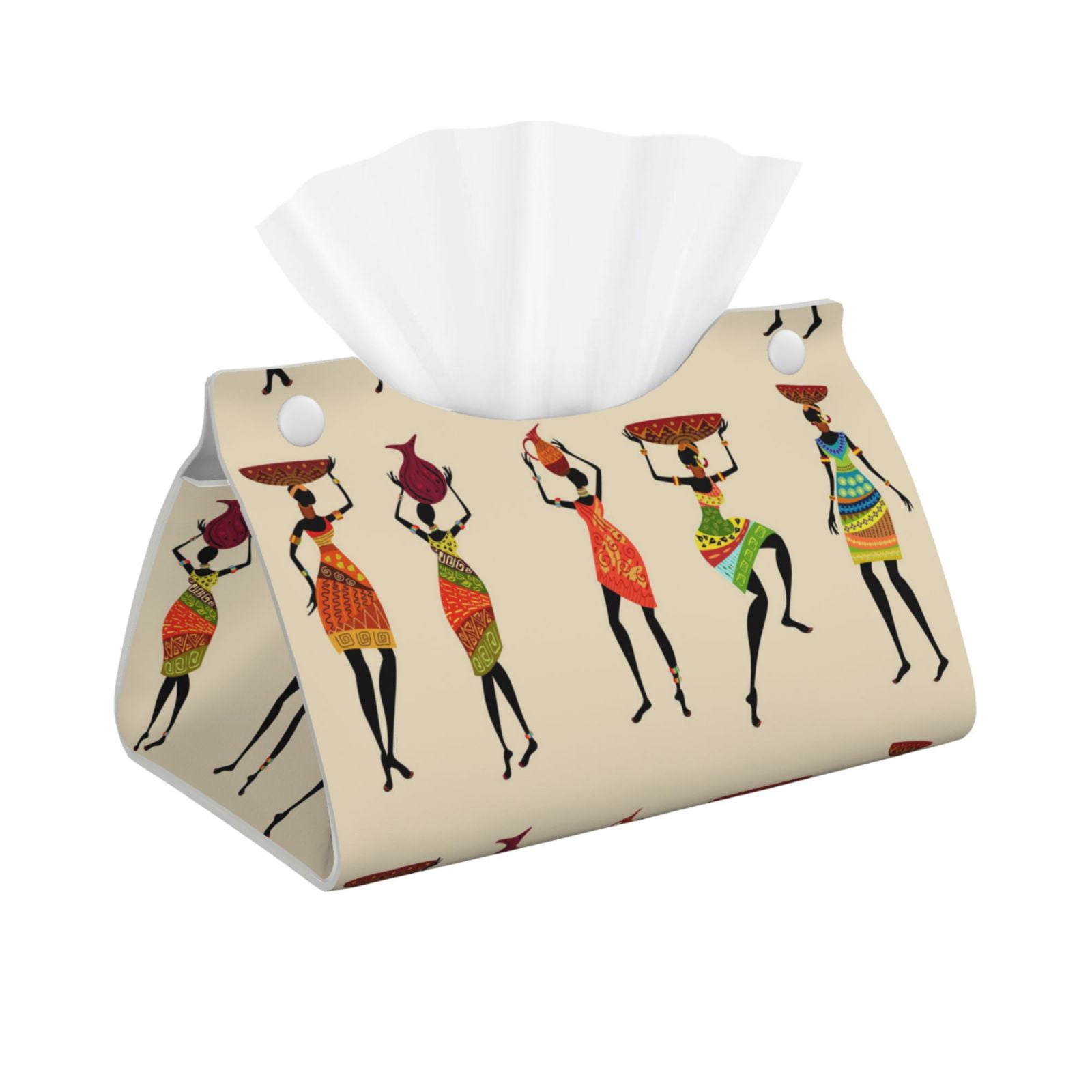 Salouo African Women Pattern Long Tissue Box Cover Rectangular–Plus ...