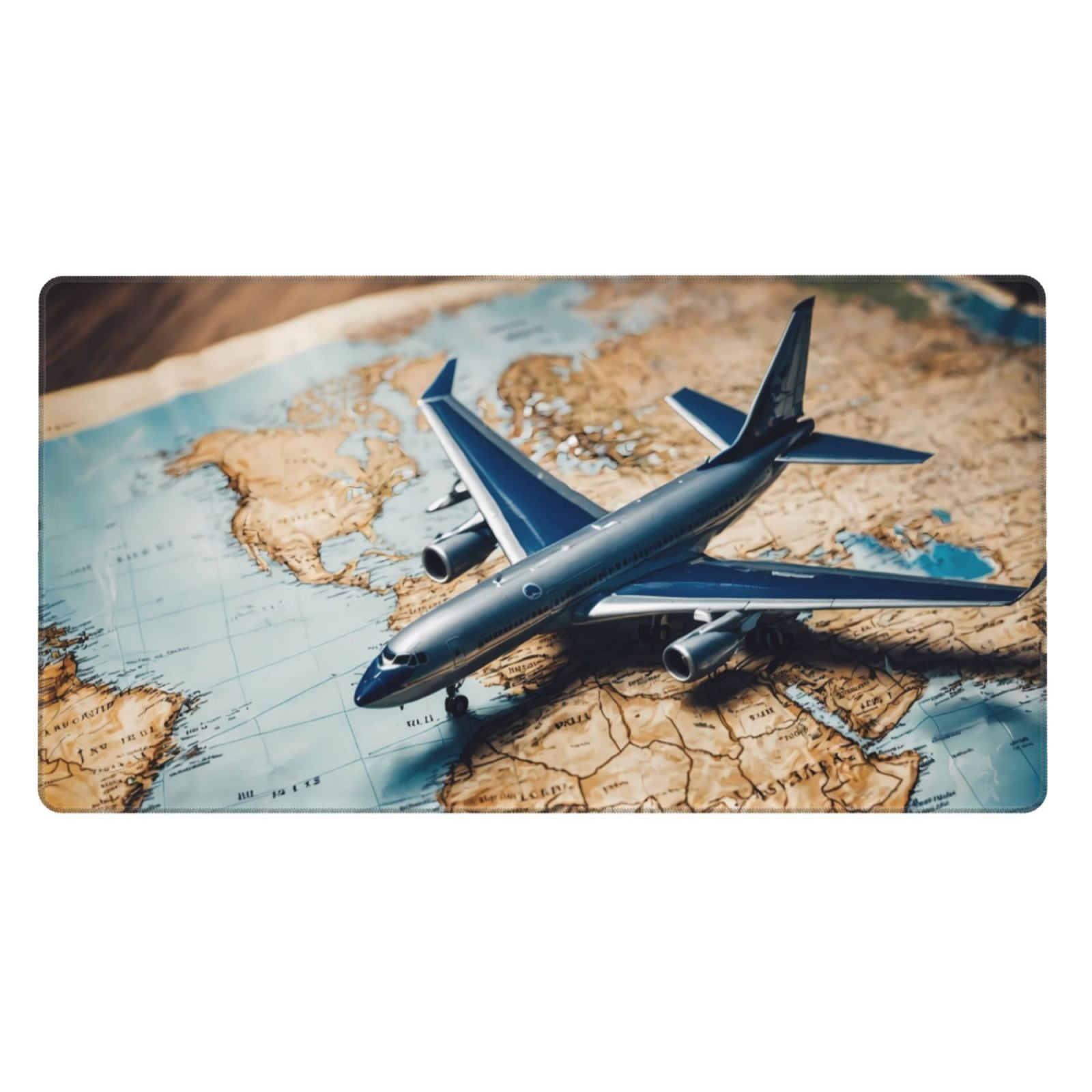 Salouo Airplane World Map Adventure Print Large Mouse Pad,Extended Mat ...