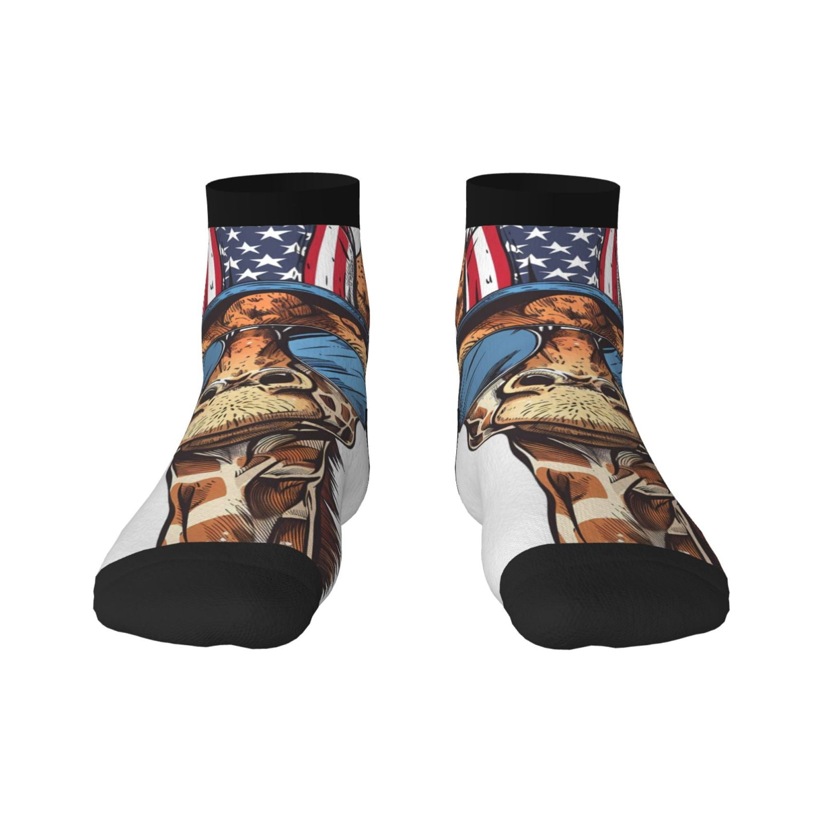 Salouo American Giraffe Style Pattern Unisex Middle Tube Socks,Middle ...