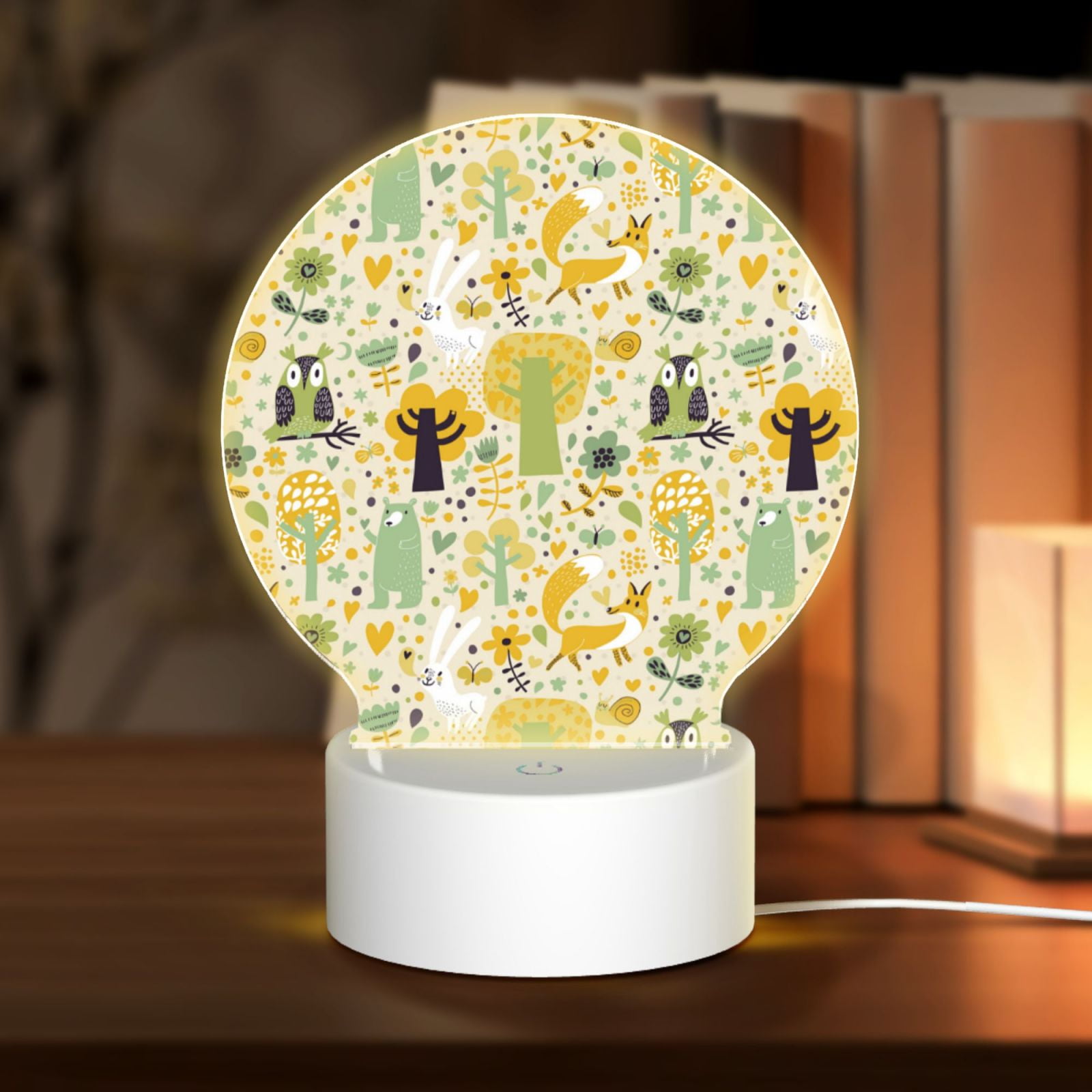 Salouo Animal Tree for Round Acrylic Night Light - Acrylic Sheets with ...