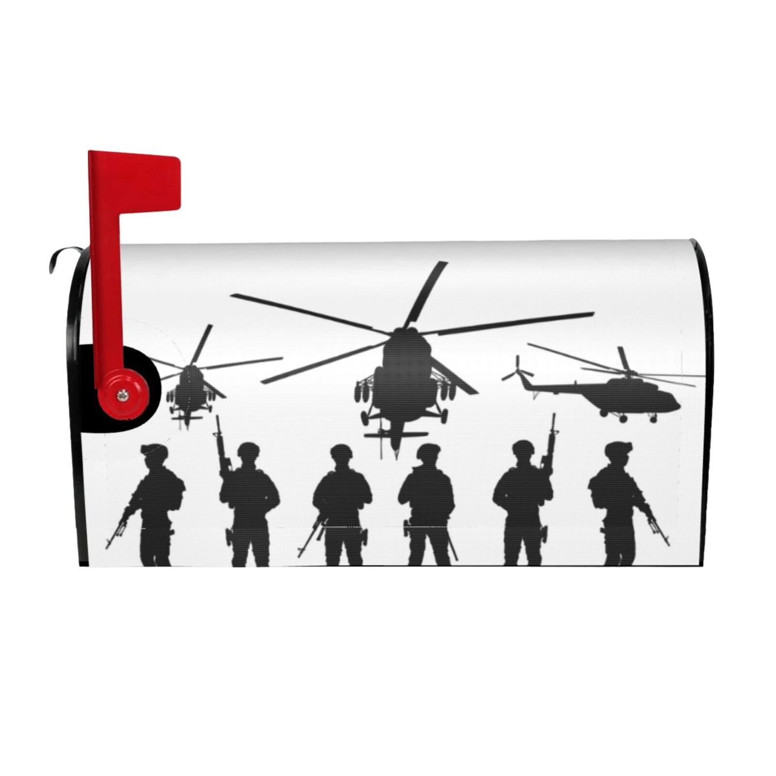 Salouo Army Soldiers With Sniper Rifle On Duty for Magnetic Mailbox ...