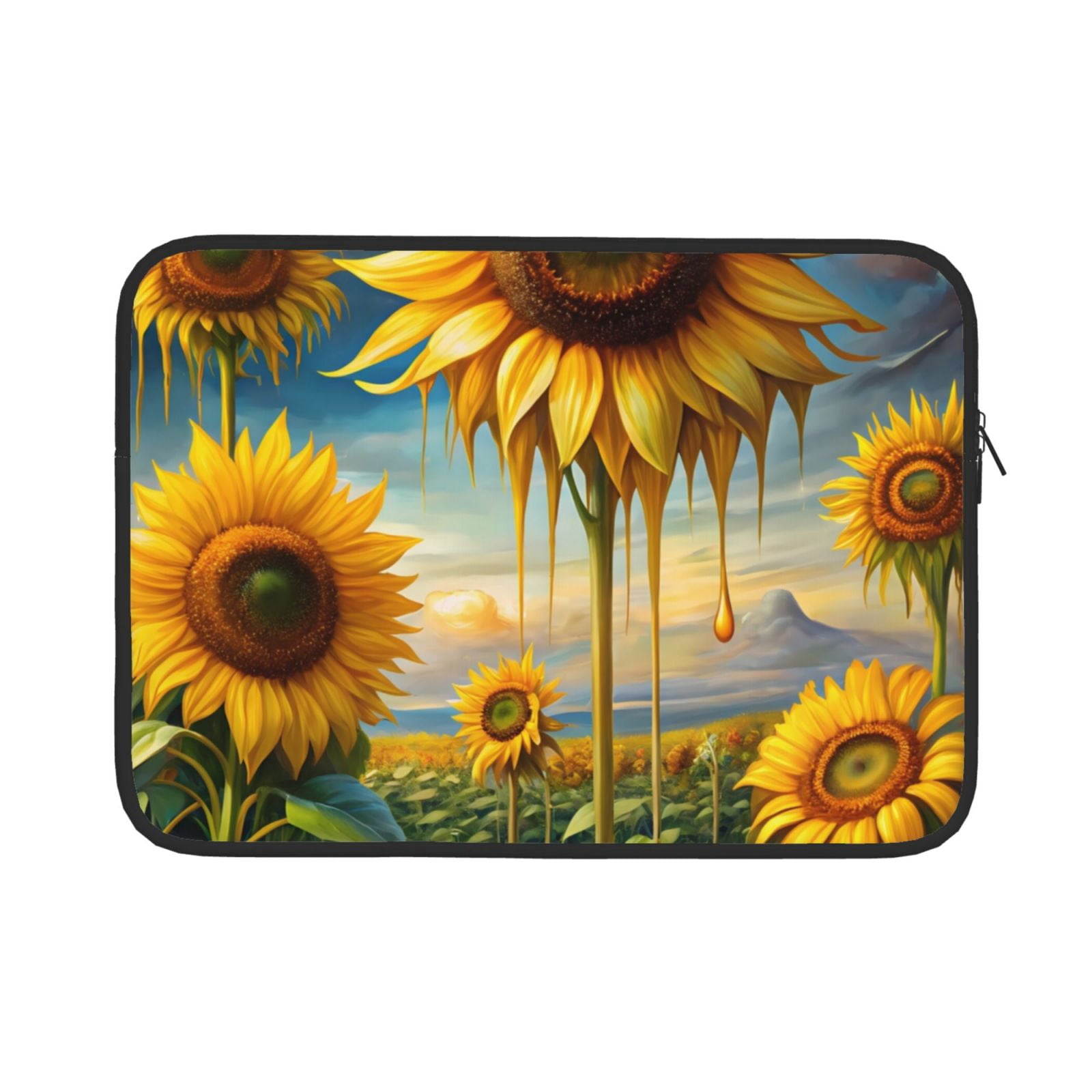 Salouo Artistic Oil Painting Sunflower Pattern Laptop Sleeve Case ...