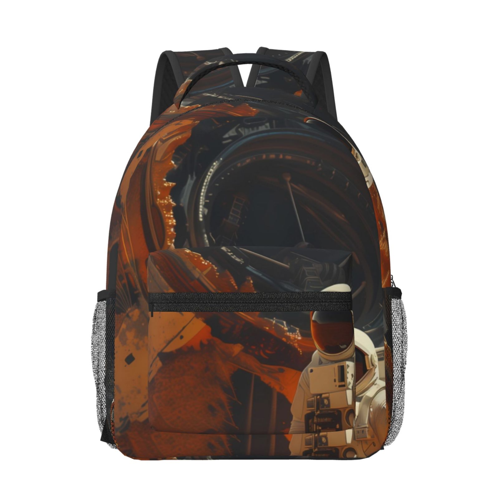 Salouo Astronaut Exploring Mars Print Laptop Backpack 16.5'' Daypack ...