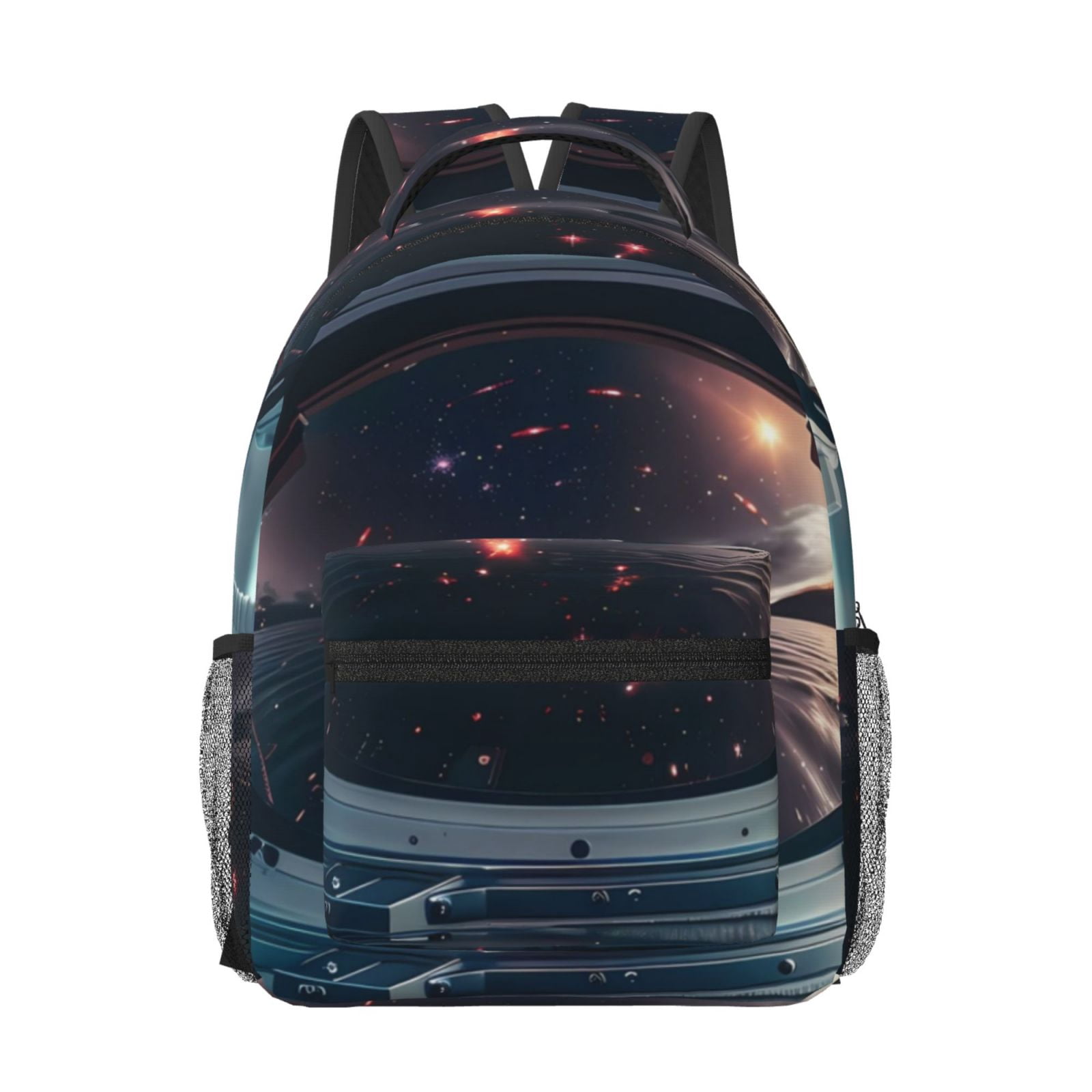 Salouo Astronaut Helmet Reflections Print Laptop Backpack 16.5 ...
