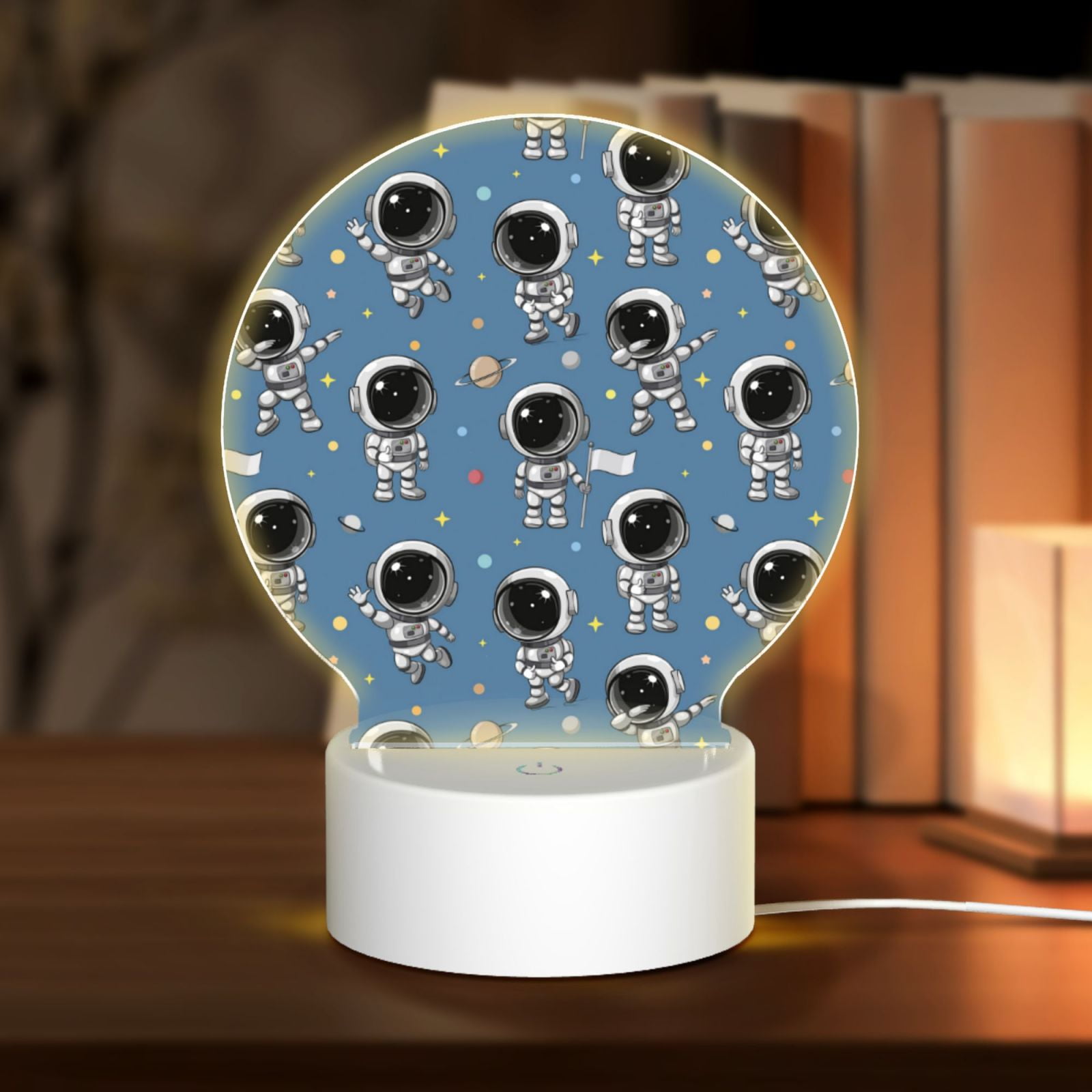 Salouo Astronaut for Round Acrylic Night Light - Acrylic Sheets with ...