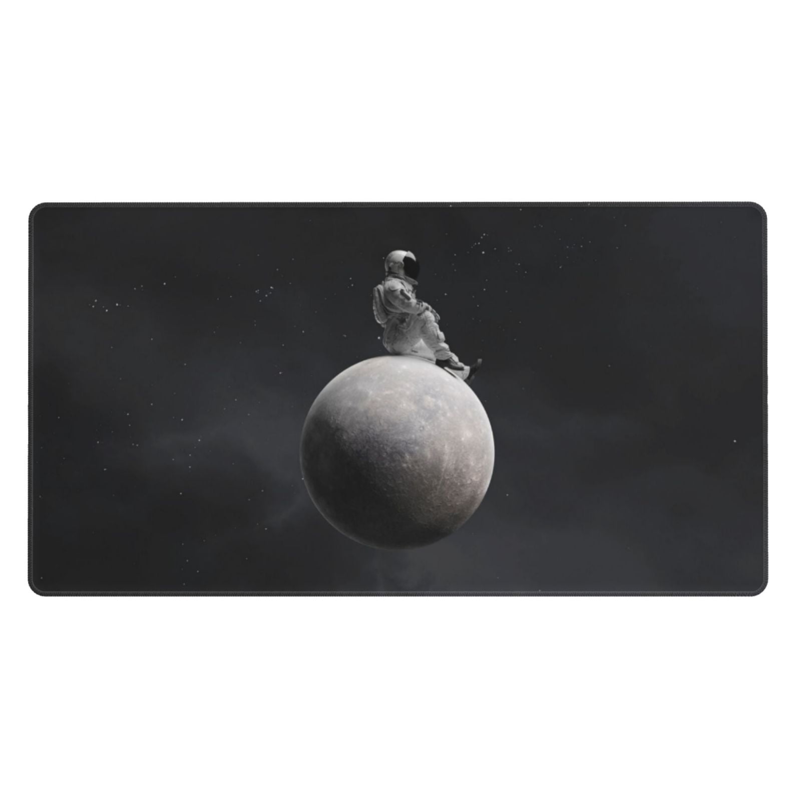 Salouo Astronaut Sitting On Mercury Planet Print Large Mouse Pad ...