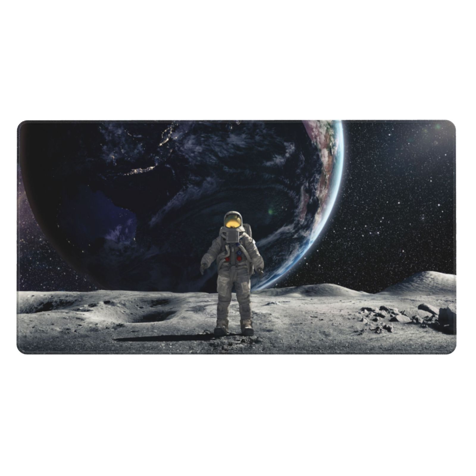 Salouo Astronaut Standing In The Moon Print Large Mouse Pad,Extended ...