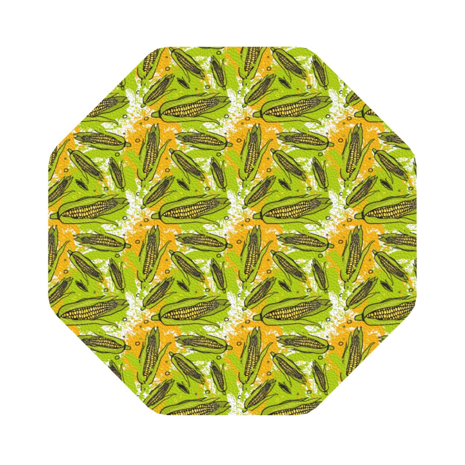 Salouo Autumn Harvest Cartoon Corn Print Round Coaster,Drink Coasters ...