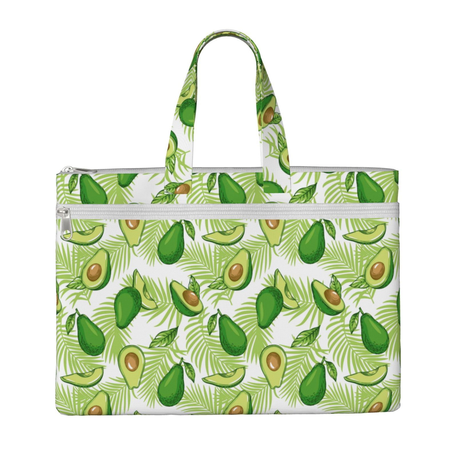 Salouo Avocado And Tropical Palm Leaves for Canvas Tote File Bag, Tote ...