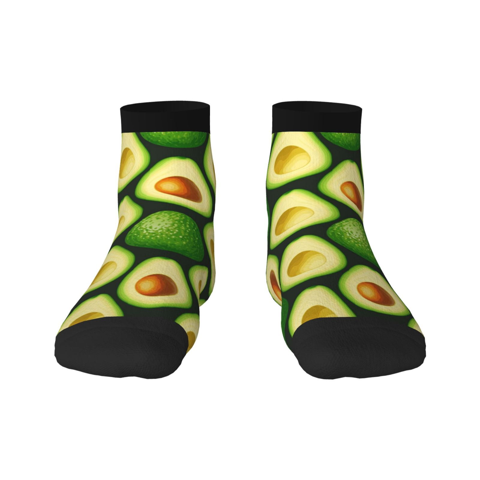 Salouo Avocado Pattern Unisex Middle Tube Socks,Middle-Finger Knee High Socks Over The Calf Tube ...