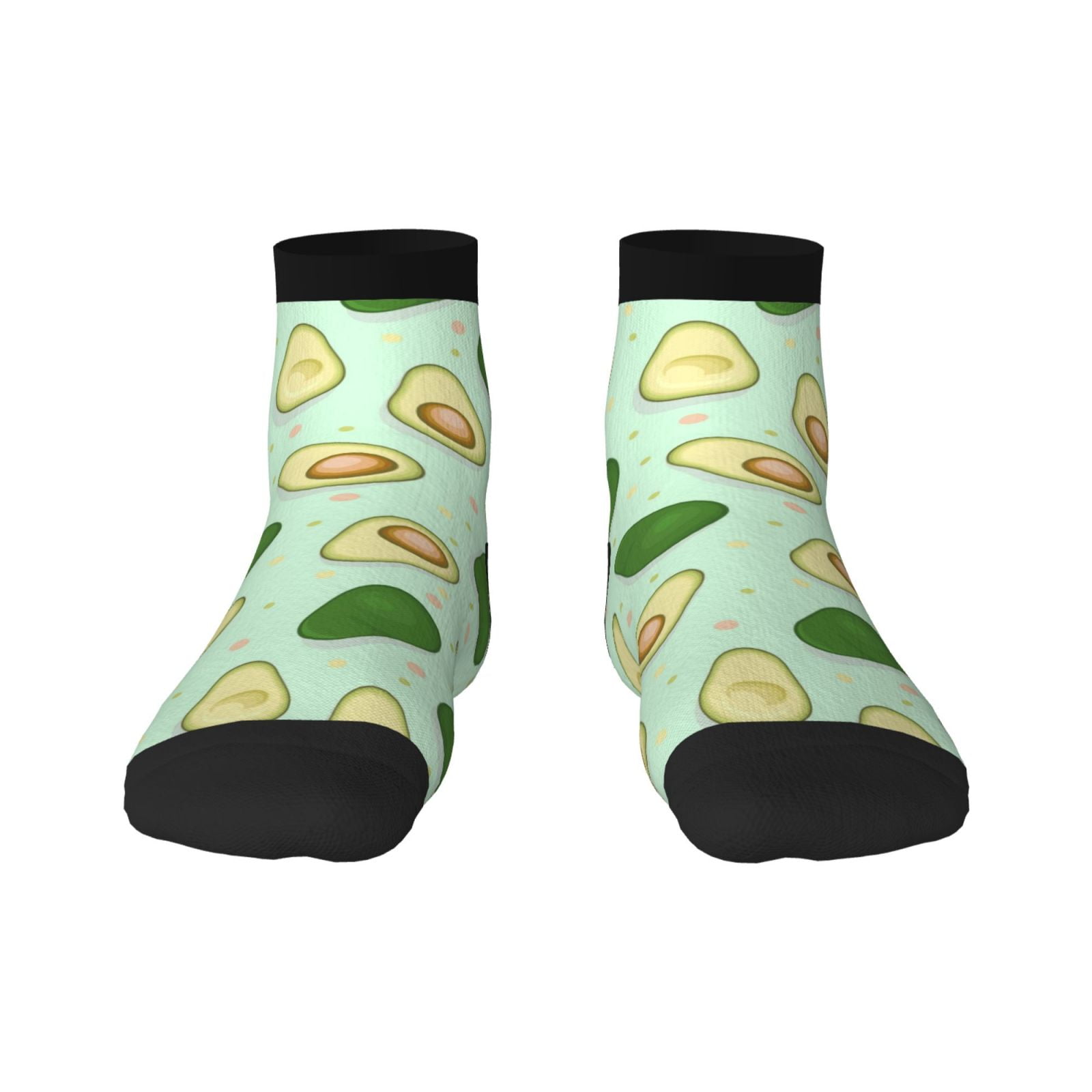 Salouo Avocado Pattern Unisex Middle Tube Socks,Middle-Finger Knee High Socks Over The Calf Tube ...