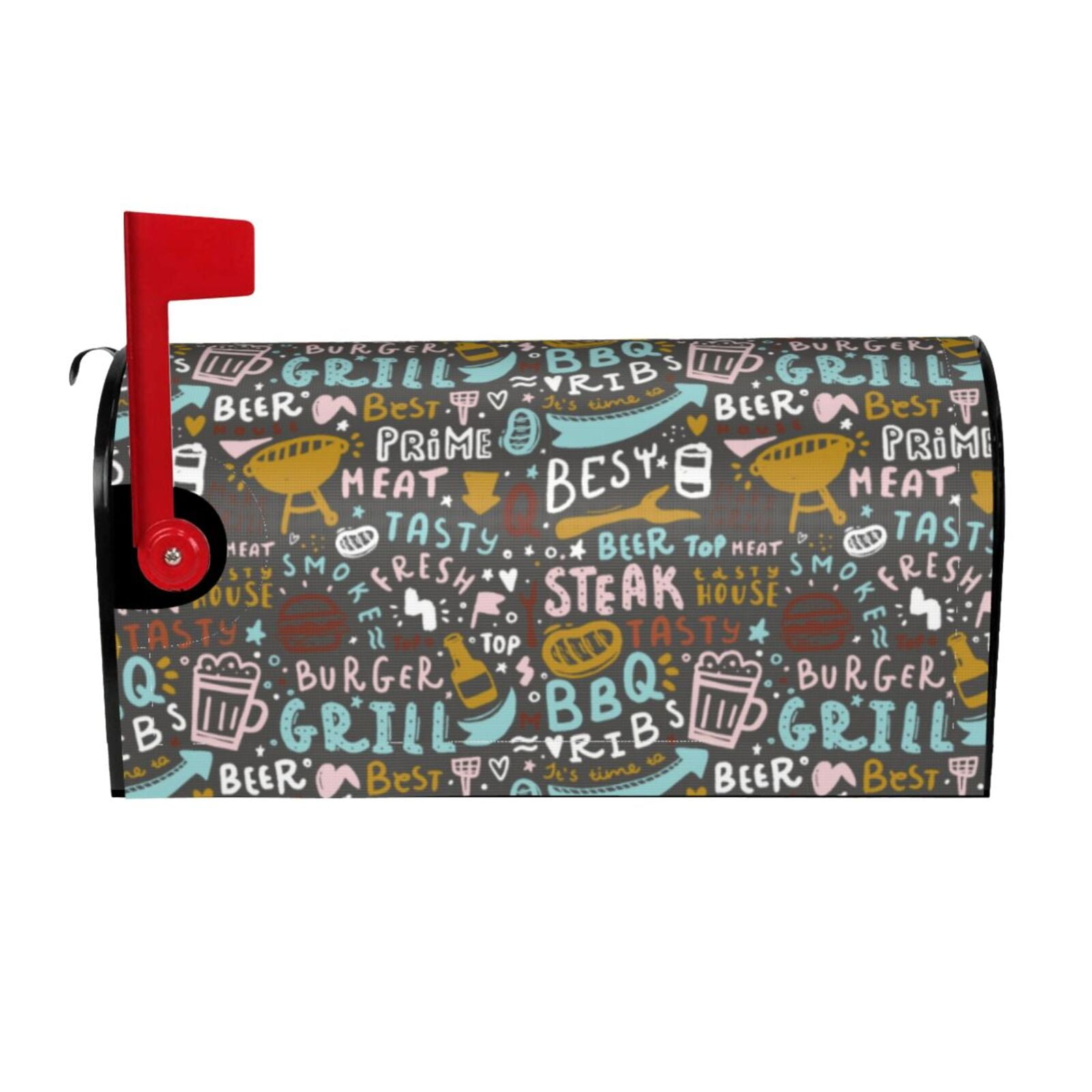 Salouo Barbeque for Magnetic Mailbox Covers Waterproof Post Box Cover ...