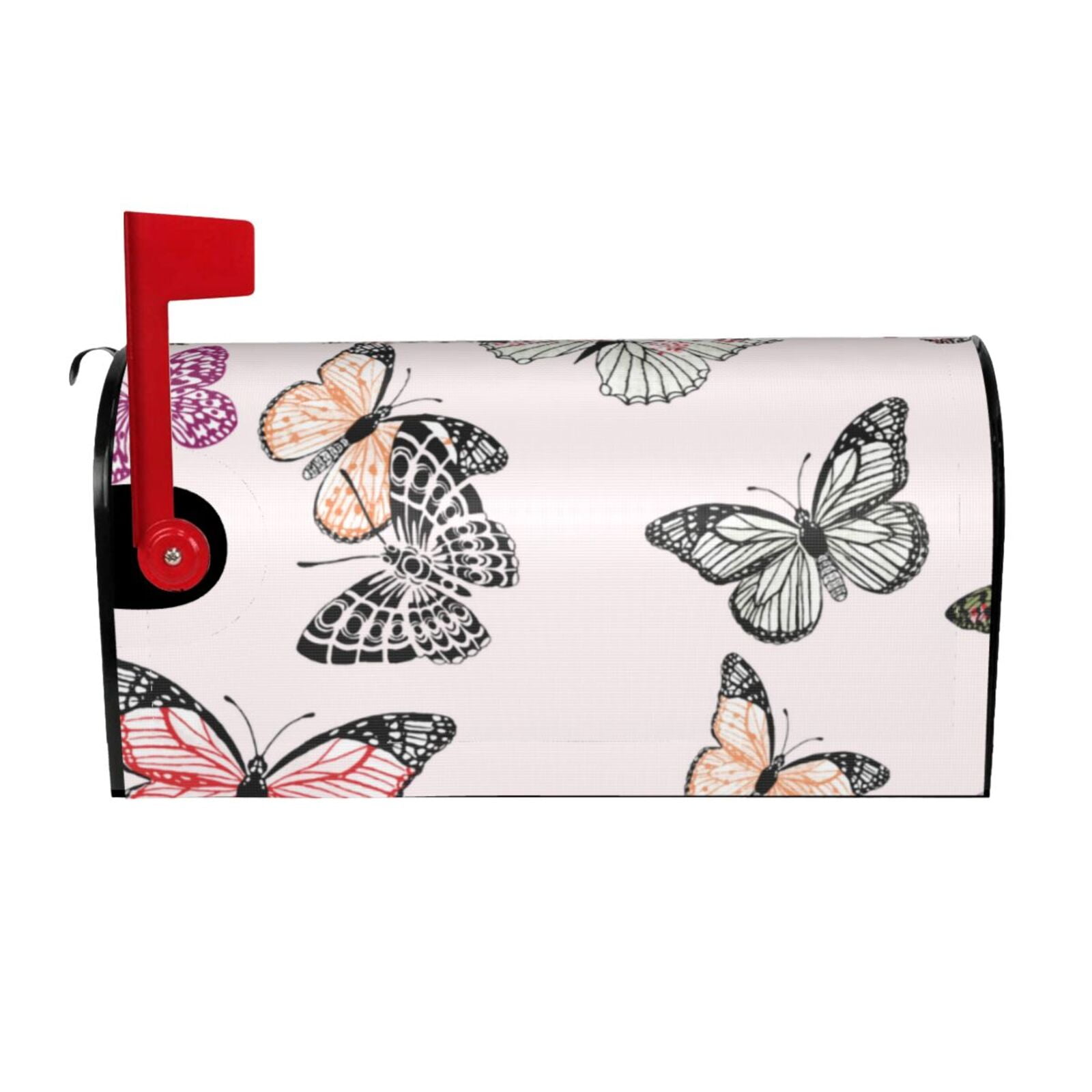 Salouo Beautiful Butterfly for Magnetic Mailbox Covers Waterproof Post ...