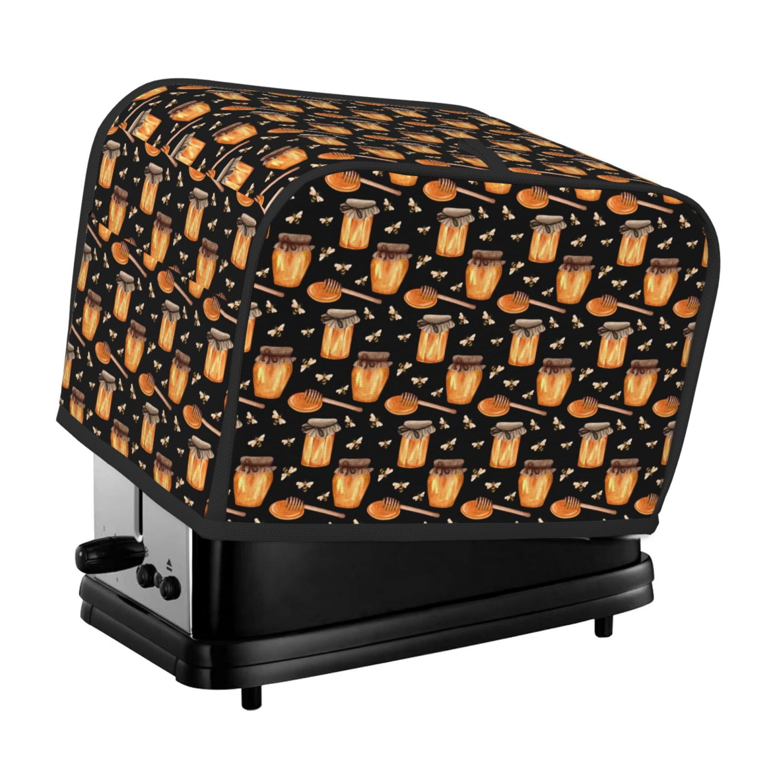 Salouo Bee and Honey Pattern Two Slice Bread Machine Cover,Universal ...