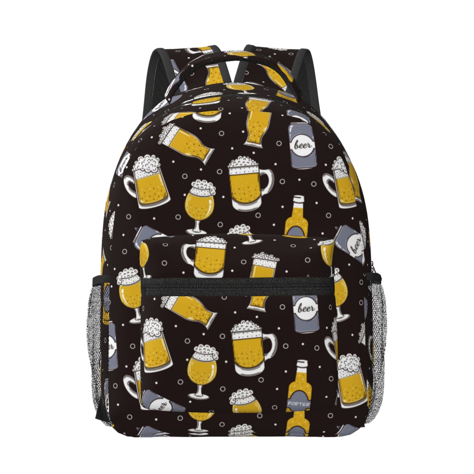 Salouo Beer In A Bottle Print Laptop Backpack 16.5'' Daypack Carry On ...