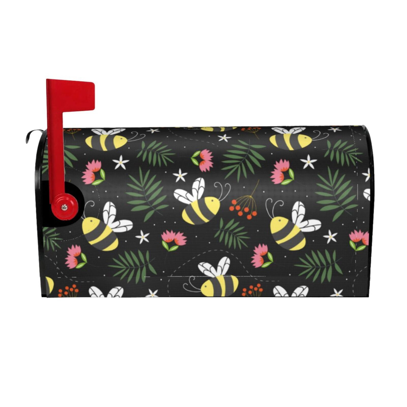 Salouo Bees for Magnetic Mailbox Covers Waterproof Post Box Cover Post ...