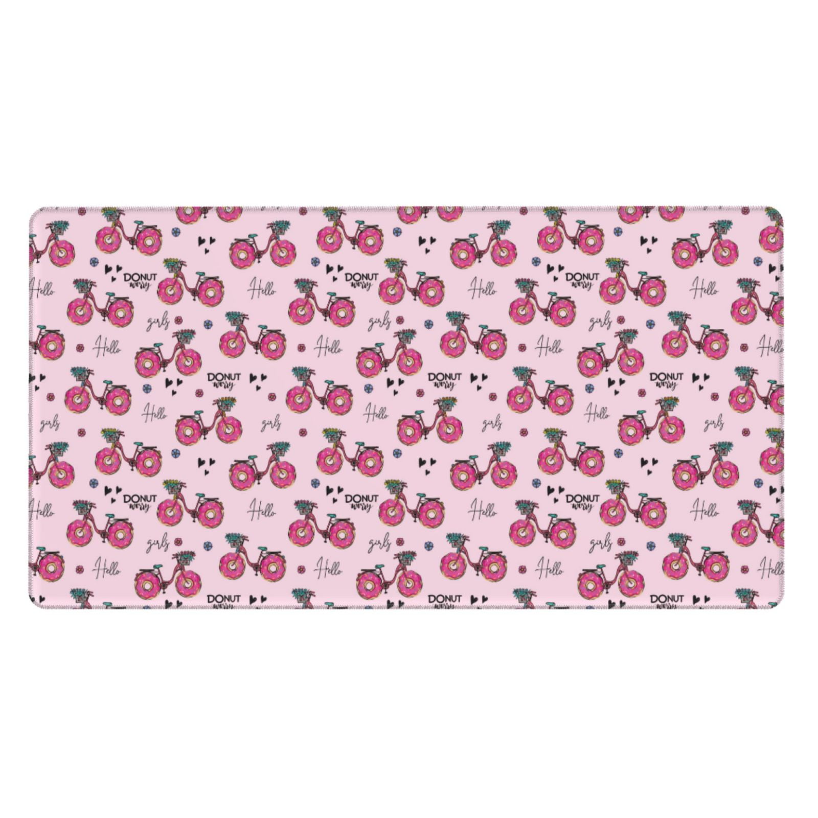 Salouo Bike with Donut Wheels Print Large Mouse Pad,Extended Mat Desk ...