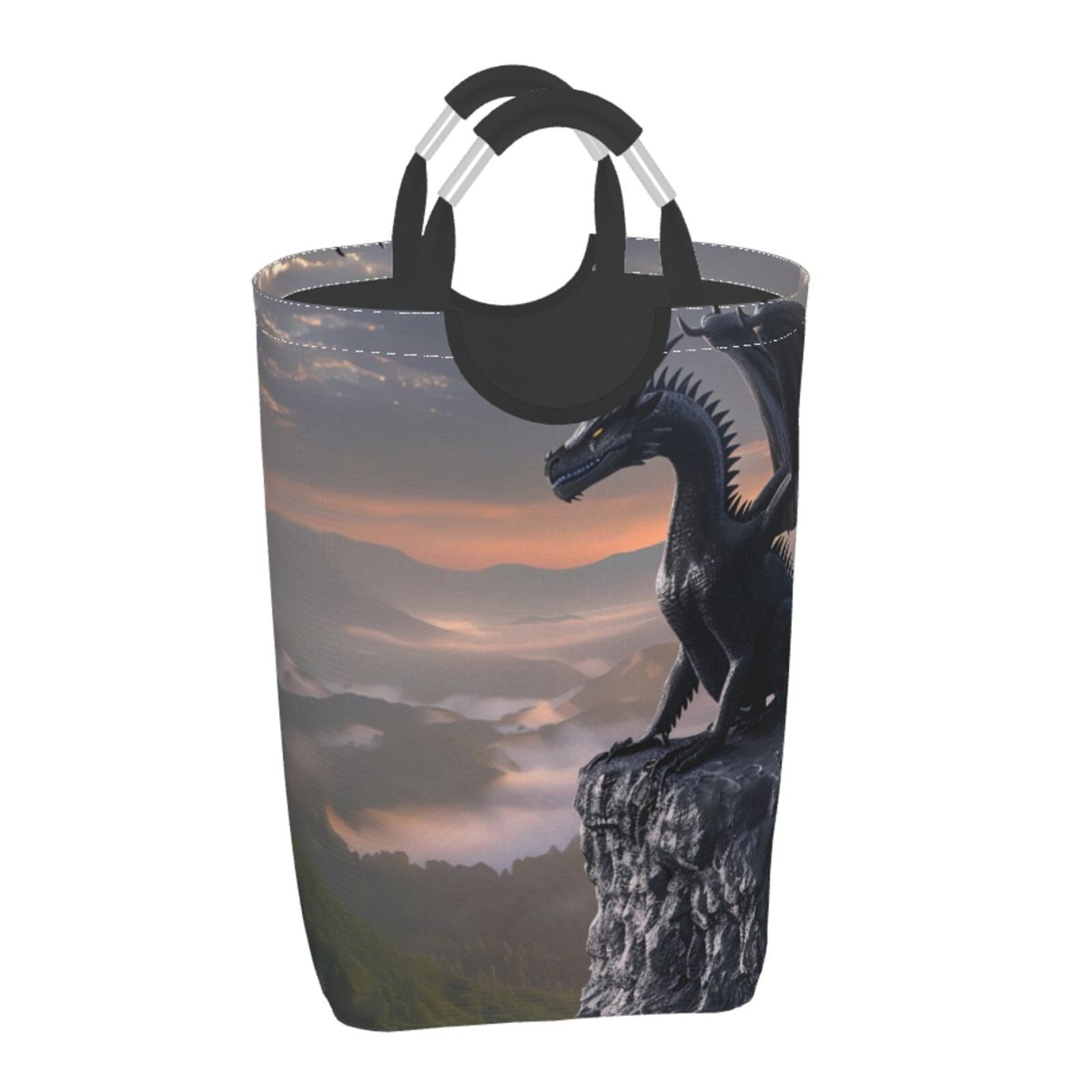 Salouo Black Dragon Cliff Dawn for Dirty Clothes Hamper,Extra Large ...
