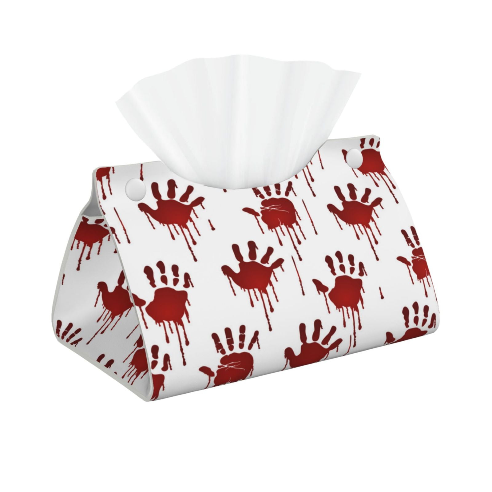 Salouo Bloody Hand 1 Pattern Long Tissue Box Cover Rectangular–Plus ...