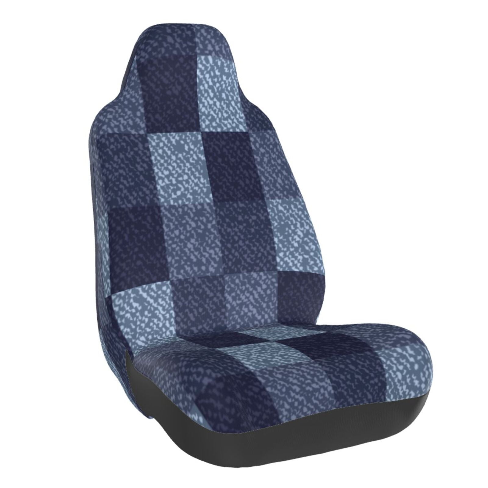 Salouo Blue Gingham Buffalo Check Print Automotive Seat Covers ...