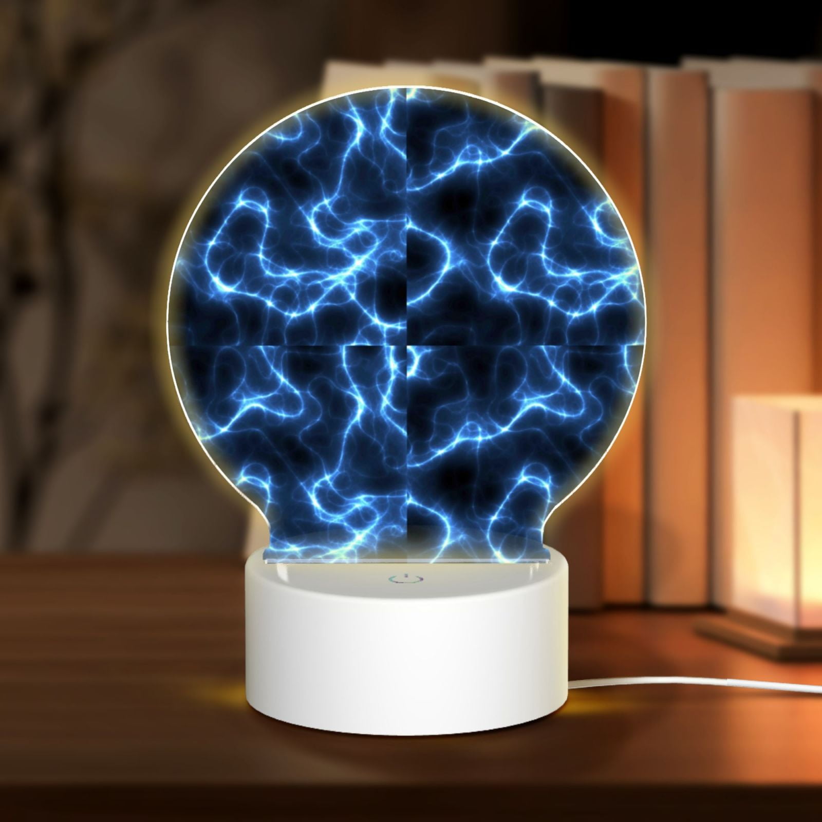 Salouo Blue Lightning for Round Acrylic Night Light - Acrylic Sheets ...
