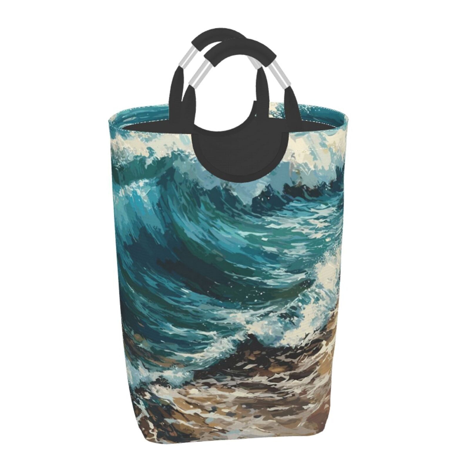 Salouo Blue Ocean Waves for Dirty Clothes Hamper,Extra Large Hamper ...