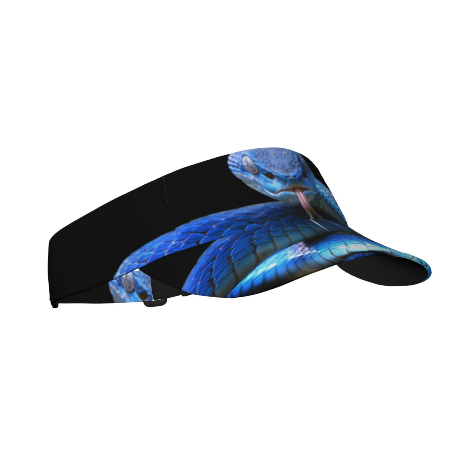 Salouo Blue Viper Snake 2 Pattern Sport Sun Visor Hats,1-Piece of Adult ...